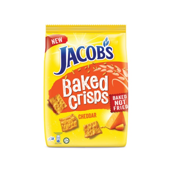 Jacob's Baked Crisps Cheddar, 229 g - Baked not fried