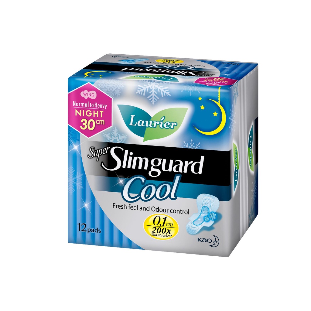 Laurier Super Slimguard Cool Night 30 cm | myaeon2go