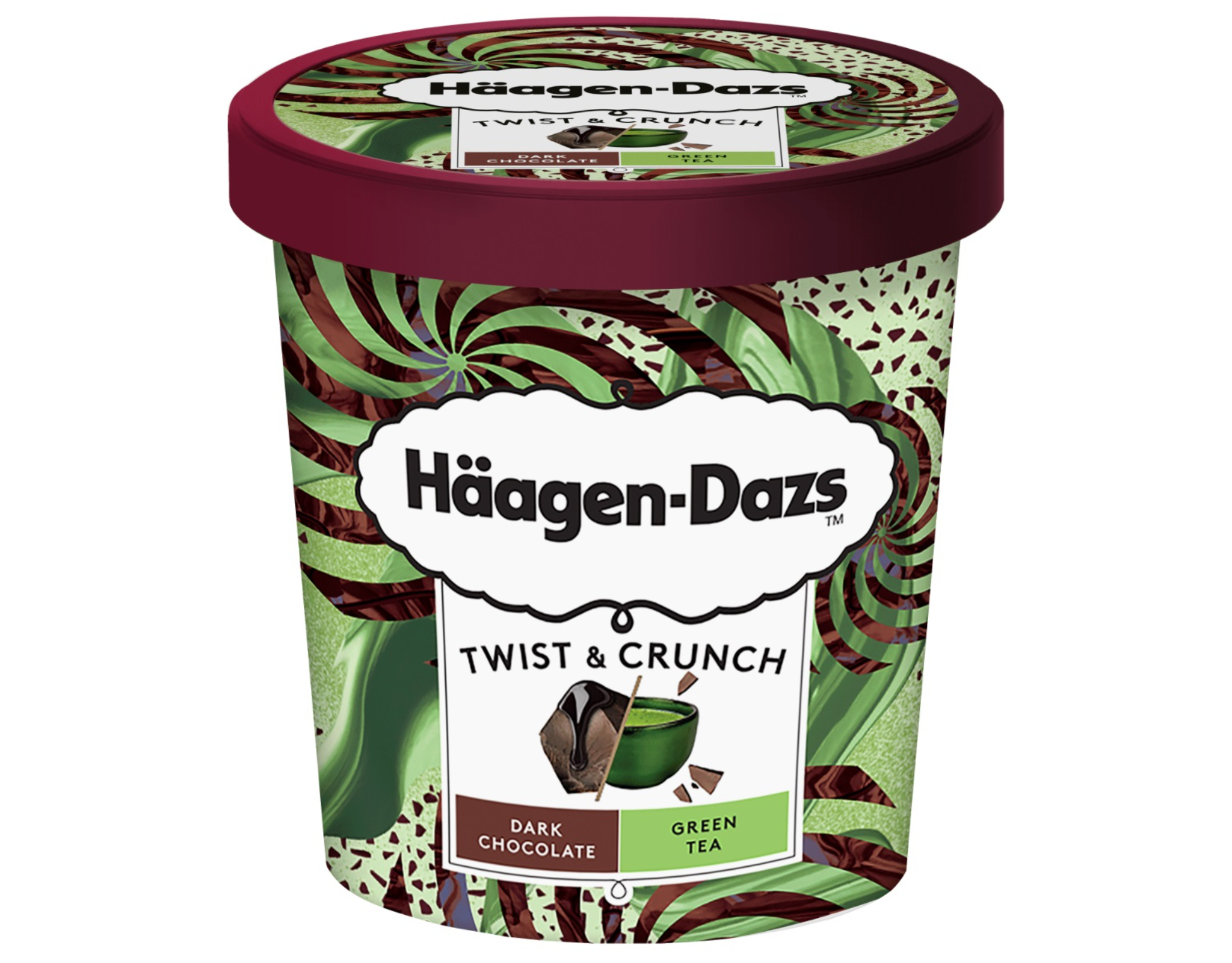 Haagen-Dazs Twist & Crunch Dark Chocolate Green Tea | myaeon2go