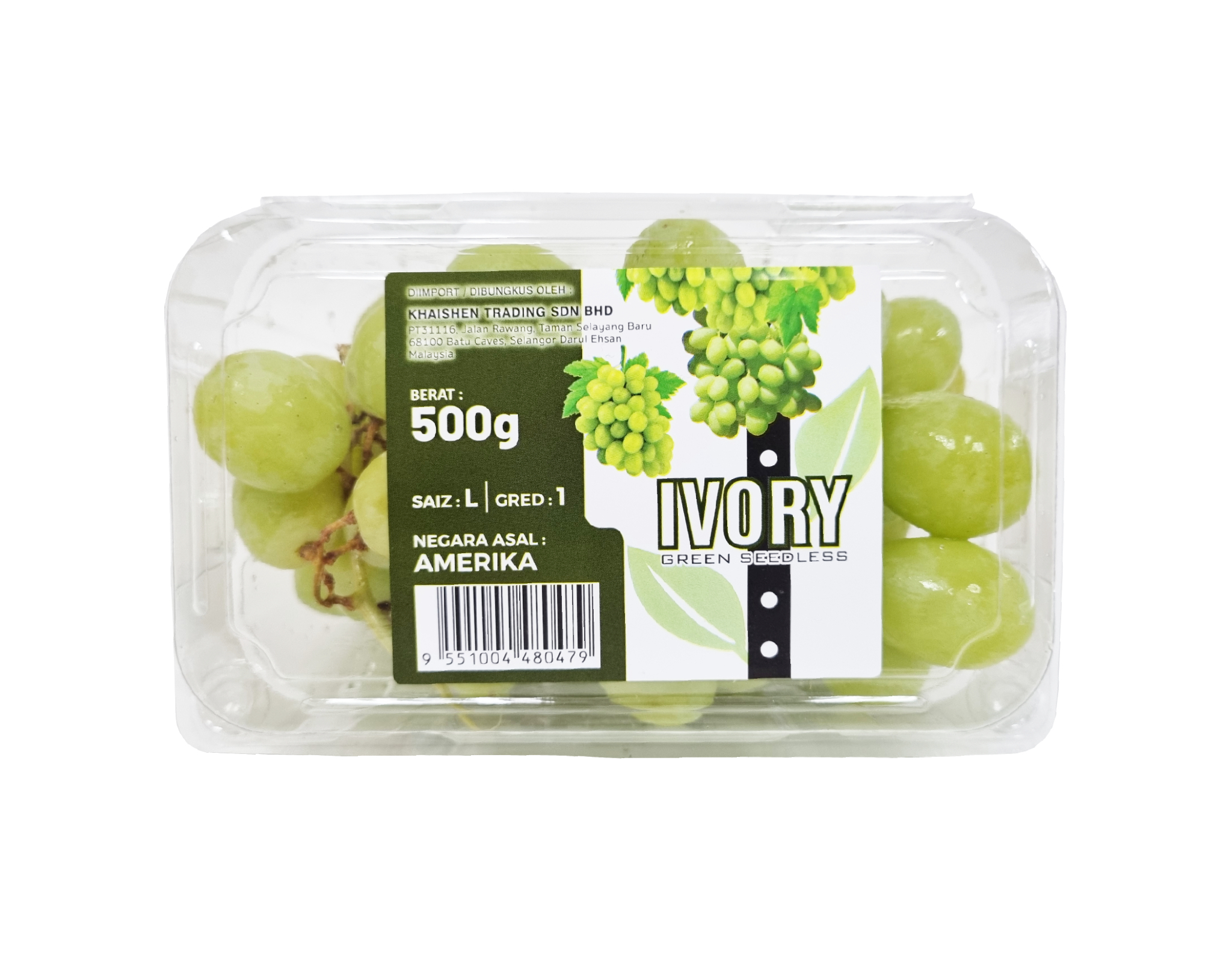USA Ivory Green Seedless Grapes | myaeon2go