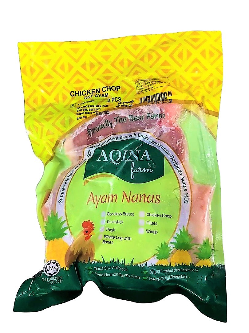 Aqina Pineapple Chicken Chop, 450g - Juicy & Tender