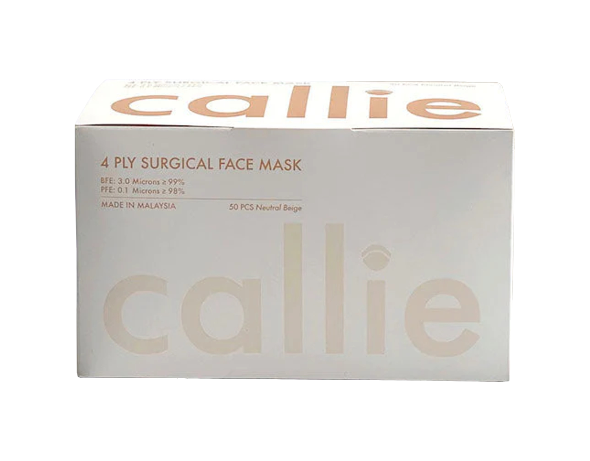 Callie 4 Ply Surgical Mask (Beige) | myaeon2go