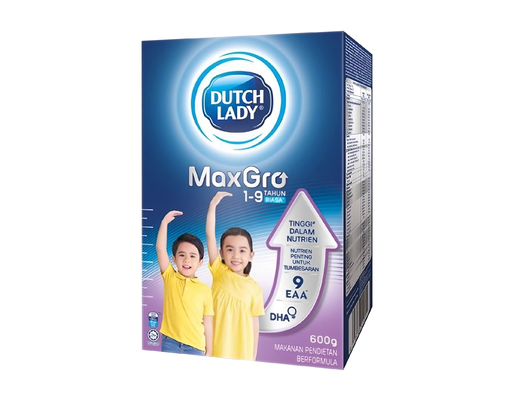 Dutch Lady Maxgro 1-9 Plain 1.2kg - Essential Nutrients