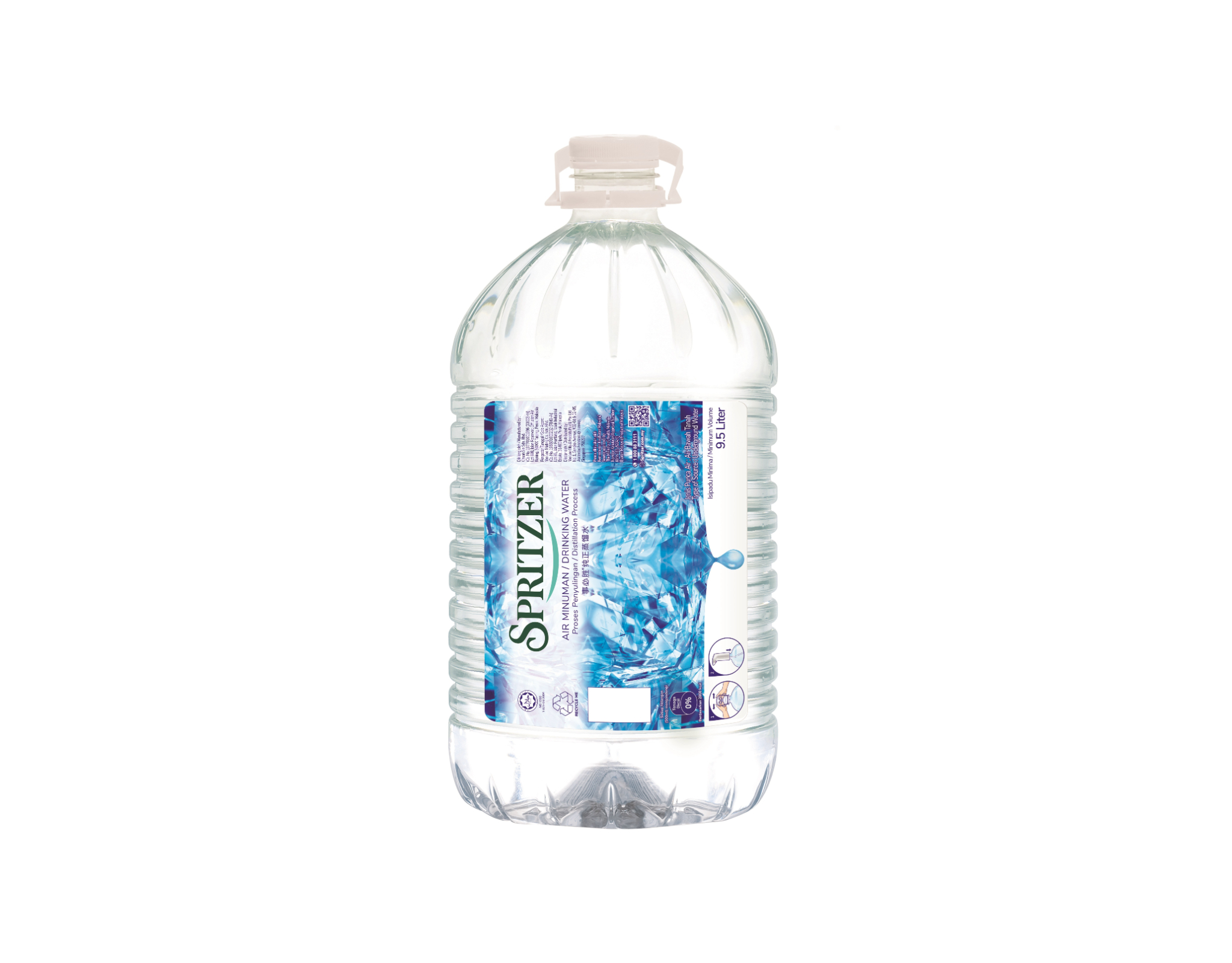 Spritzer Distilled Water 9.5L - Pure & Refreshing