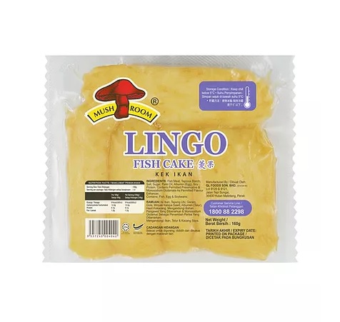 Mushroom Lingo Fish Cake, 160g - Frozen Delight