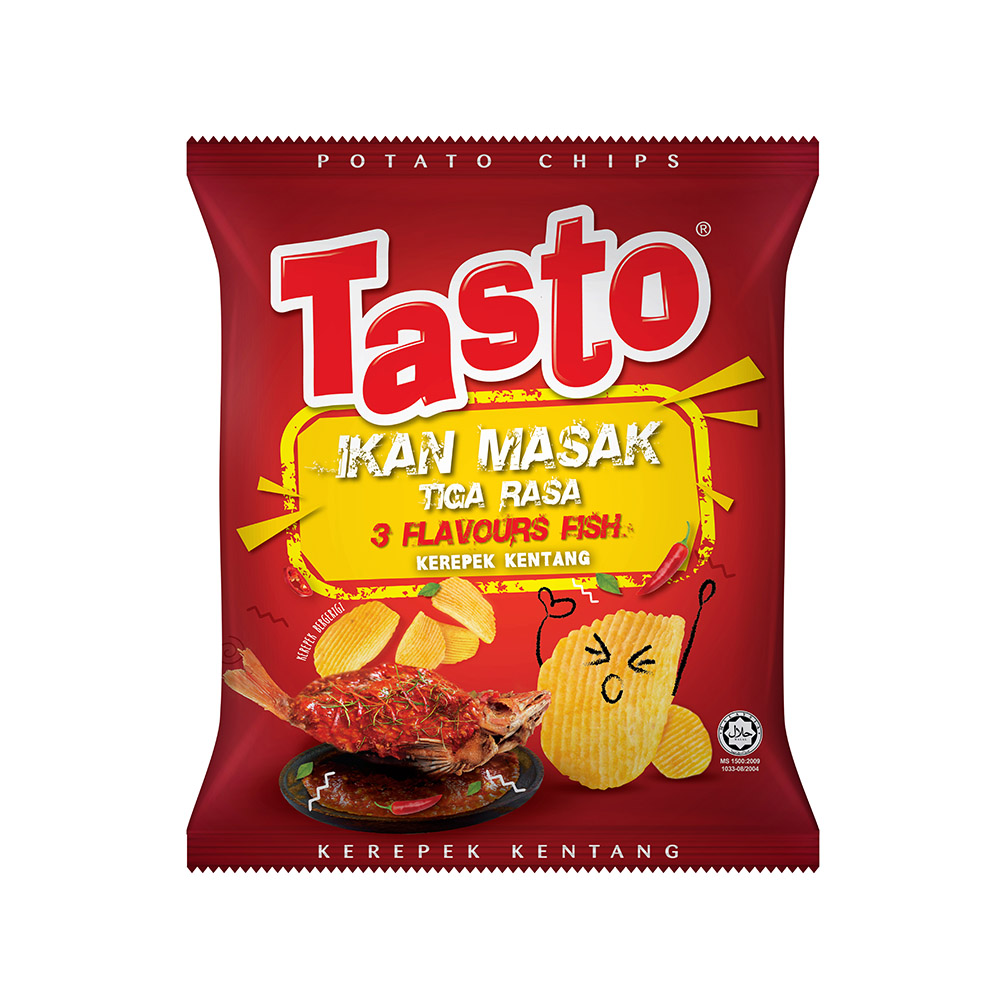 Tasto Potato Chips 3 Flavours Fish | myaeon2go