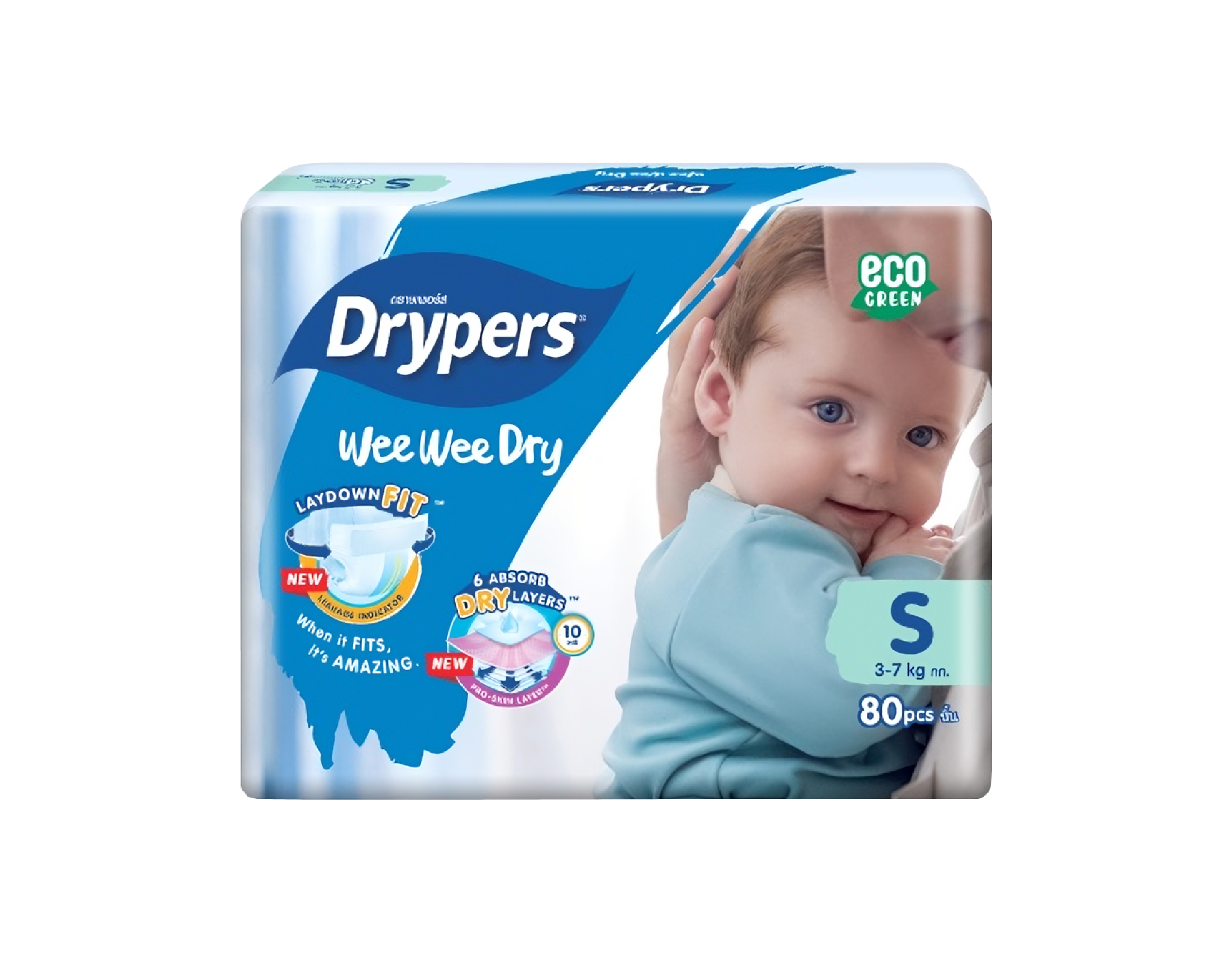 Drypers Wee Wee Dry Mega Pack S80 Wee Wee Dry Mega Pack S80 | myaeon2go