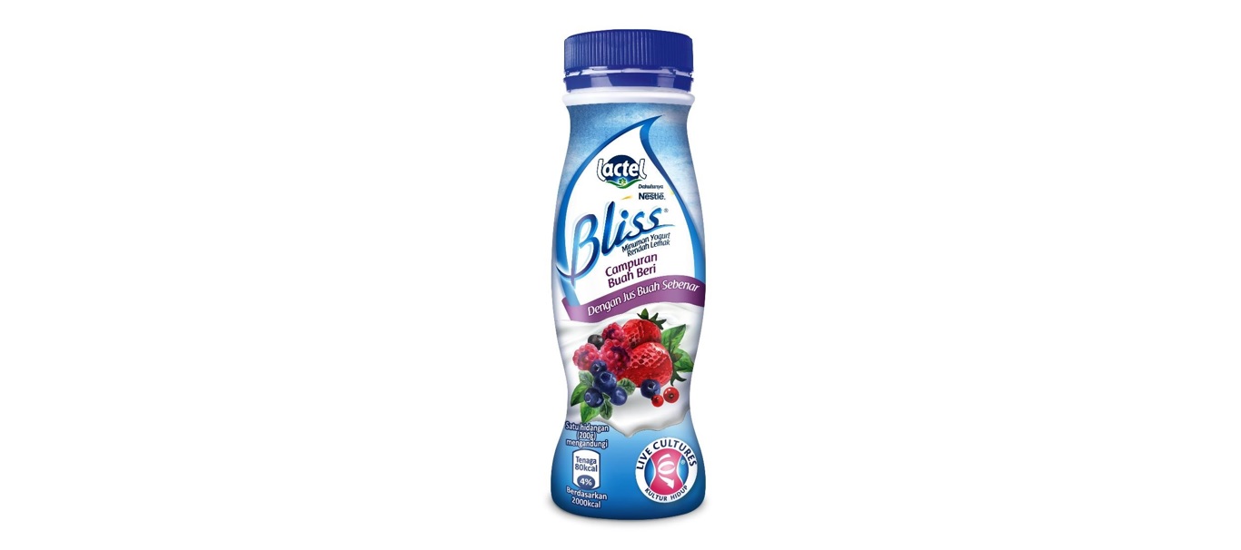 Lactel Bliss 0% Low Fat Yogurt Drink Mix Berries | myaeon2go