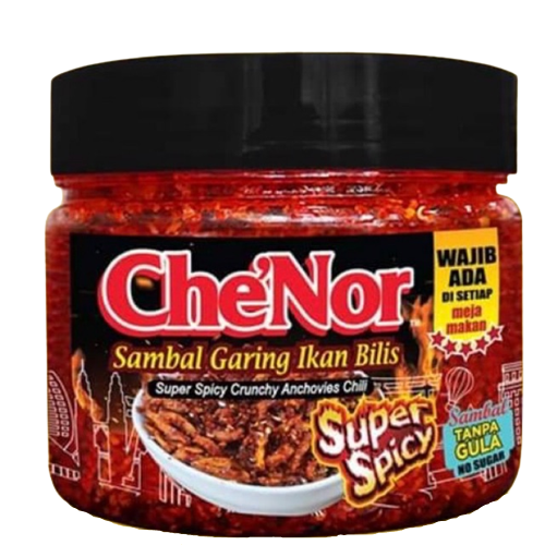Che'Nor Sambal Garing Ikan Bilis Super Spicy | myaeon2go