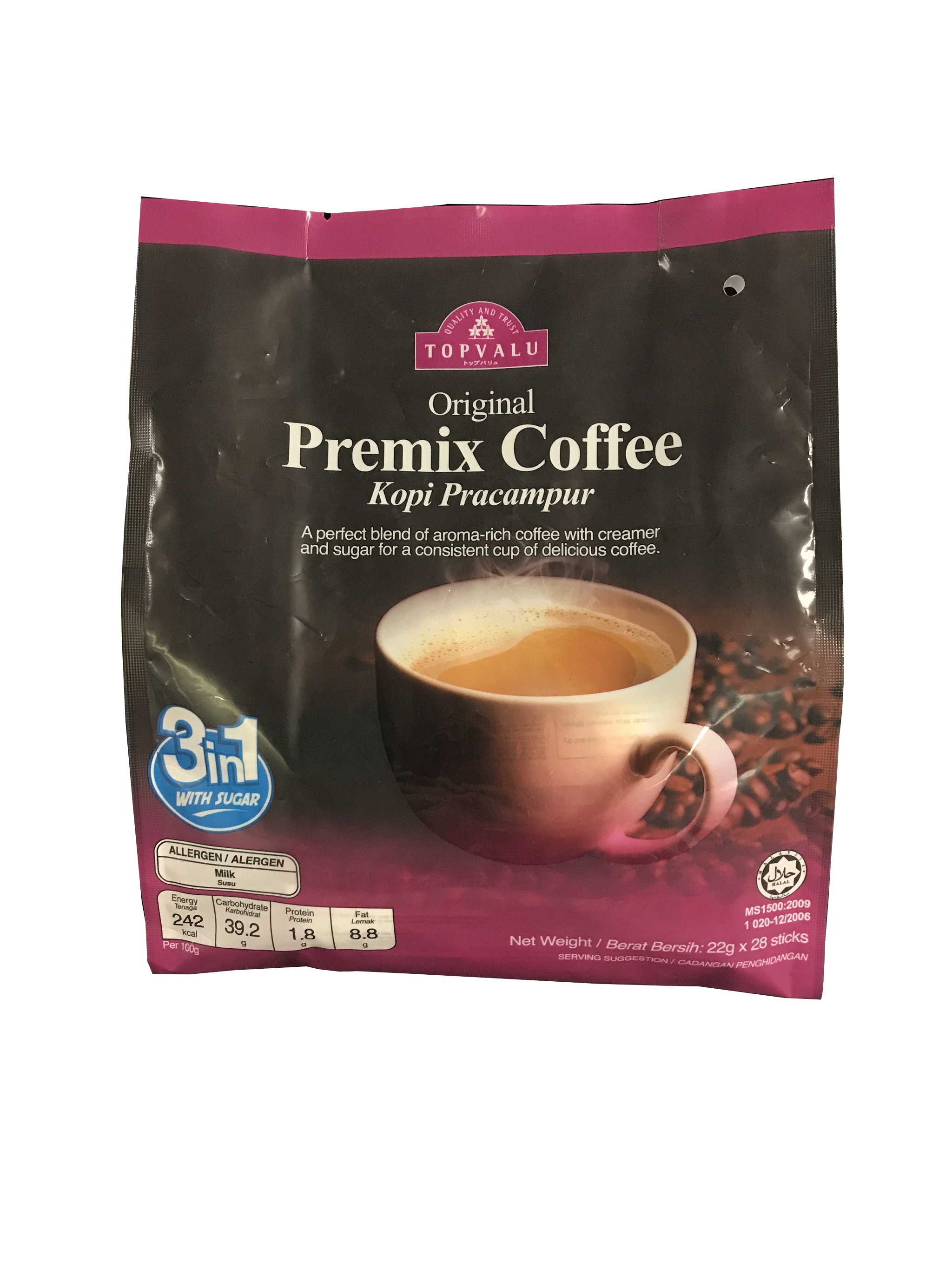 TOPVALU Premix 3 In 1 Coffee | myaeon2go