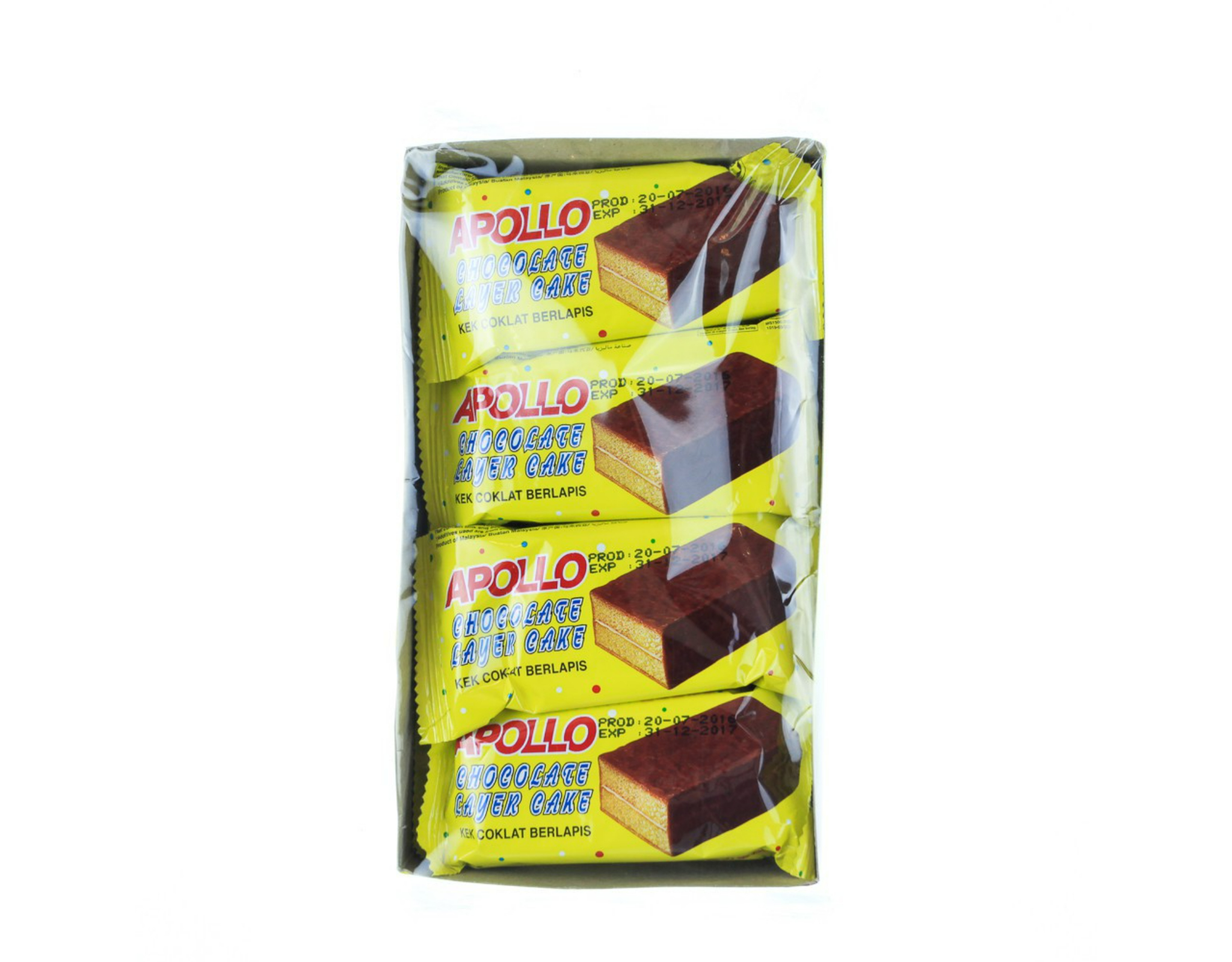 Apollo Chocolate Layer Cake 8x16g – Rich Chocolate