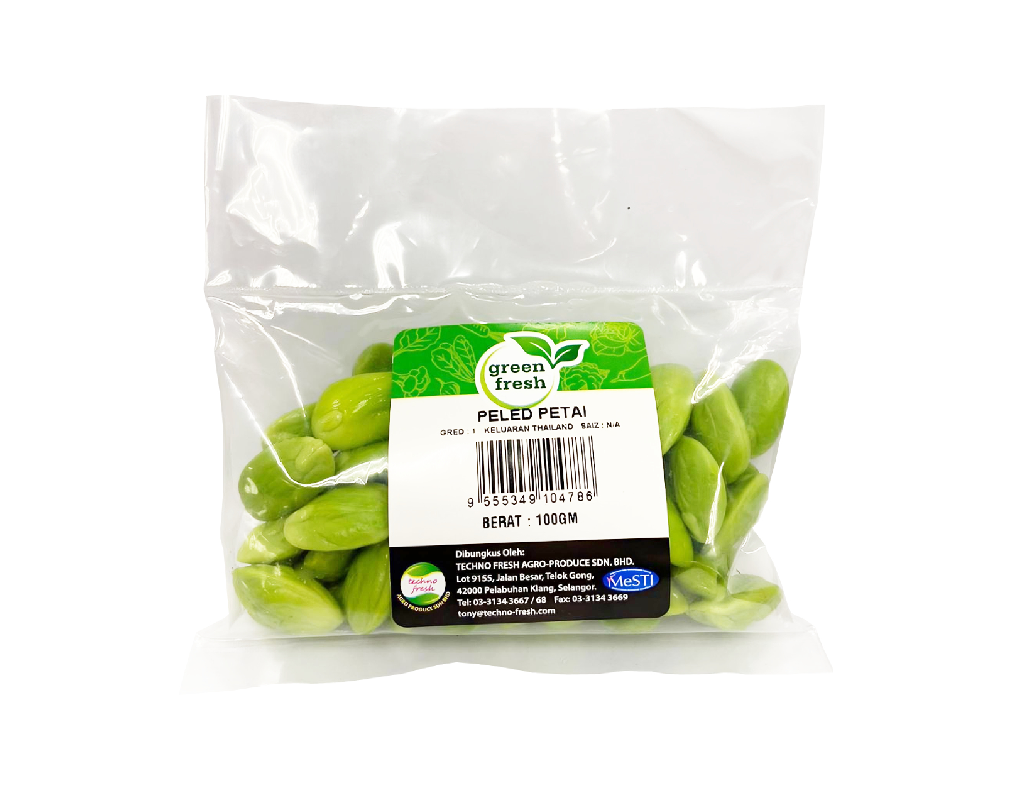 Green Fresh Peeled Petai | myaeon2go