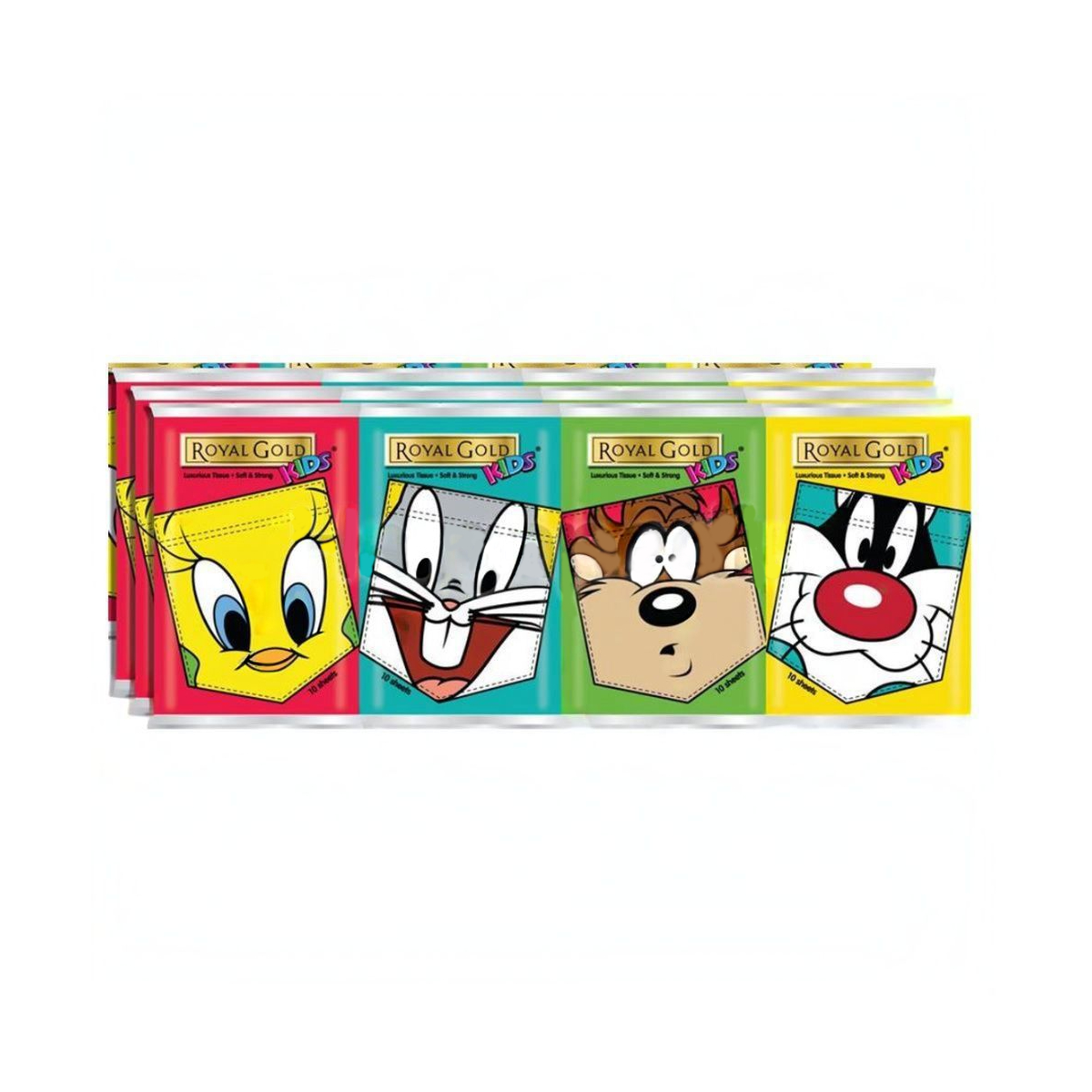 Royal Gold Looney Kids Pocket Tissue | myaeon2go