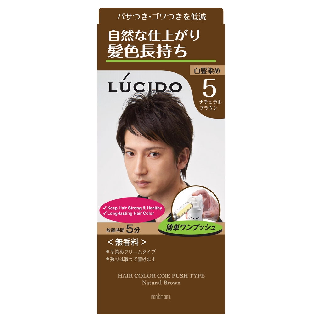 Lucido Hair Color One Push Type Natural Brown | myaeon2go