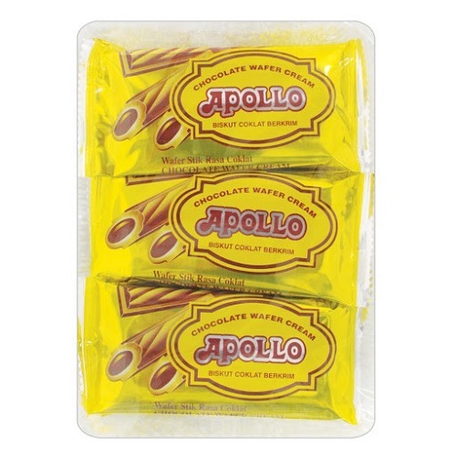 Apollo Choc Wafer Cream 12x11g - Sweet Snack