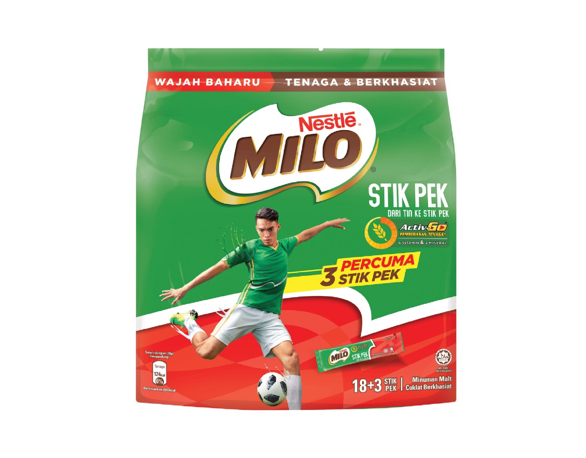 Milo Activ-Go Original, 21 x 30g - Energy Boost