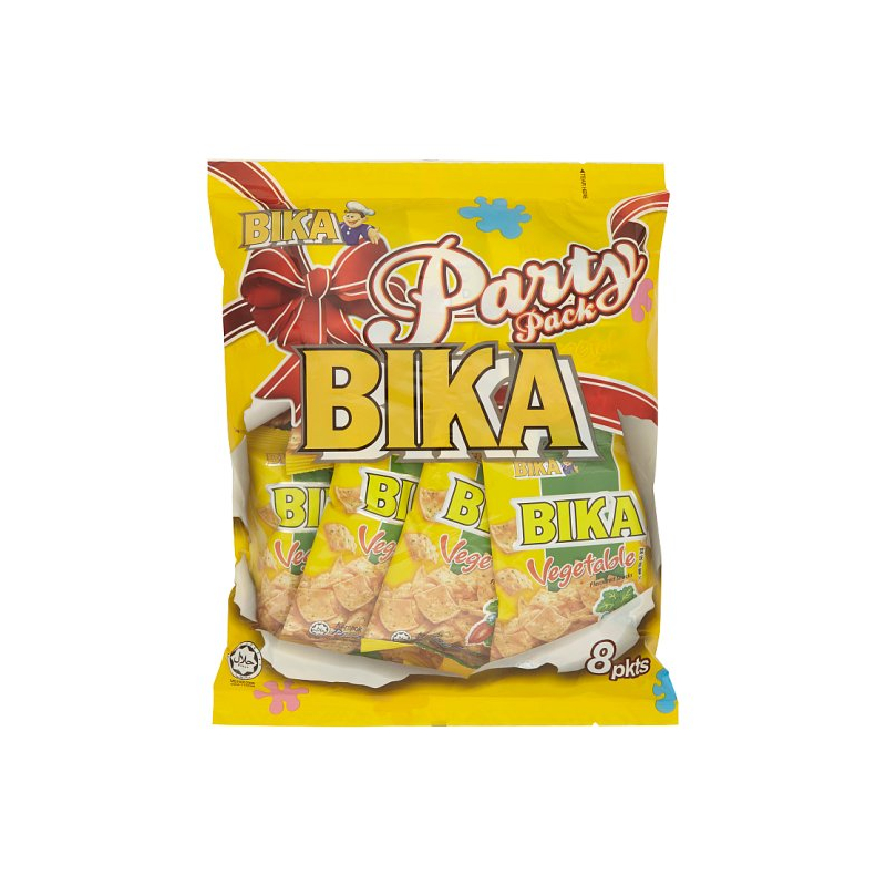 Bika Party Pack Veg Flavor 8x10g - Tasty Snack