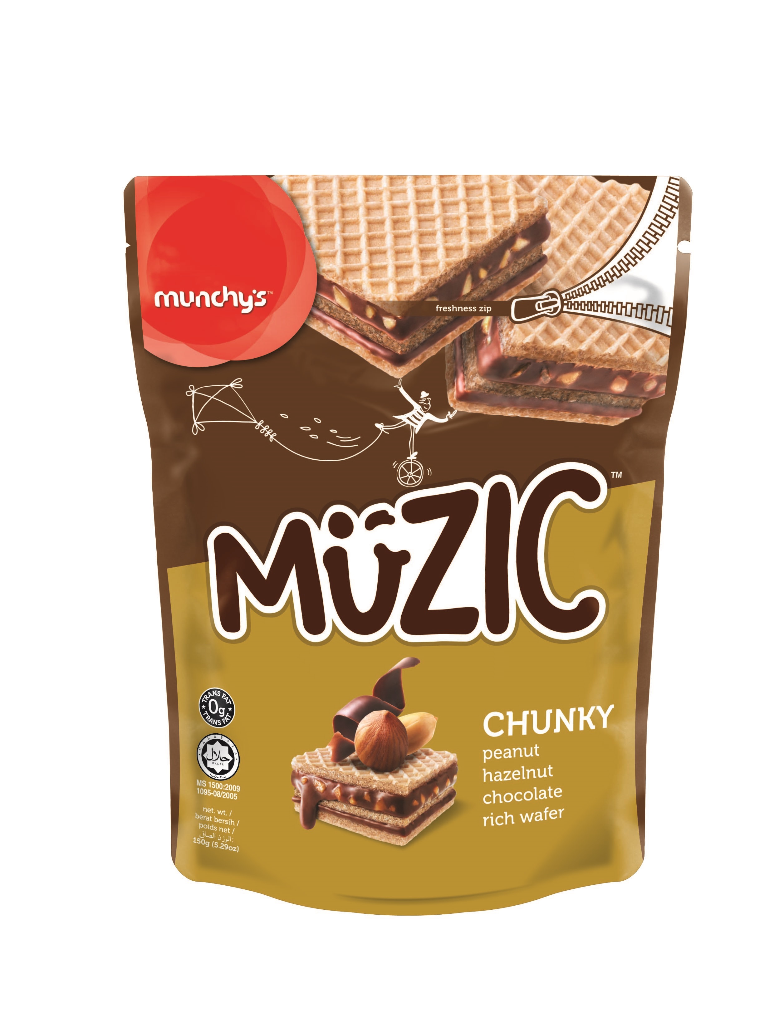 Munchy's Muzic Hazelnut Wafer Chunky | myaeon2go