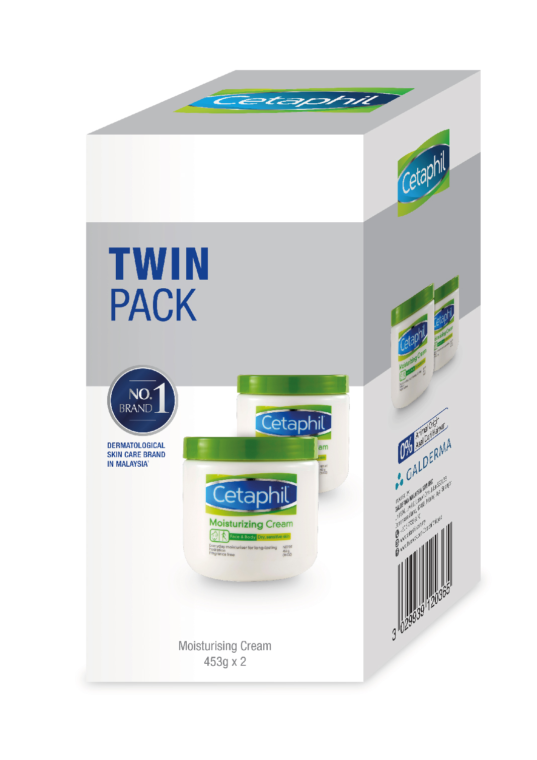 Cetaphil Moist Cream 453G Twin Pack | myaeon2go