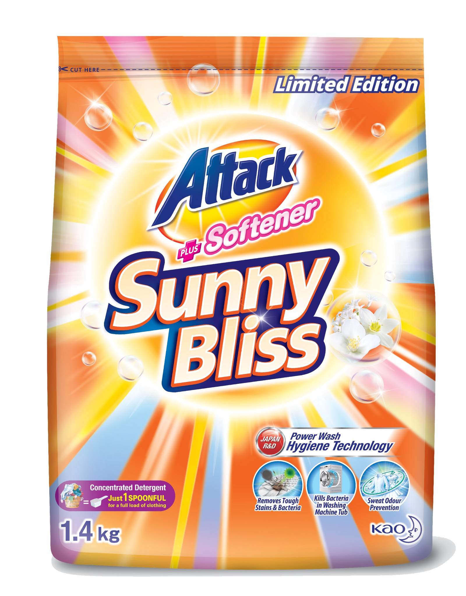 Attack Detergent Plus Softener Sunny Bliss Limited Edition | myaeon2go