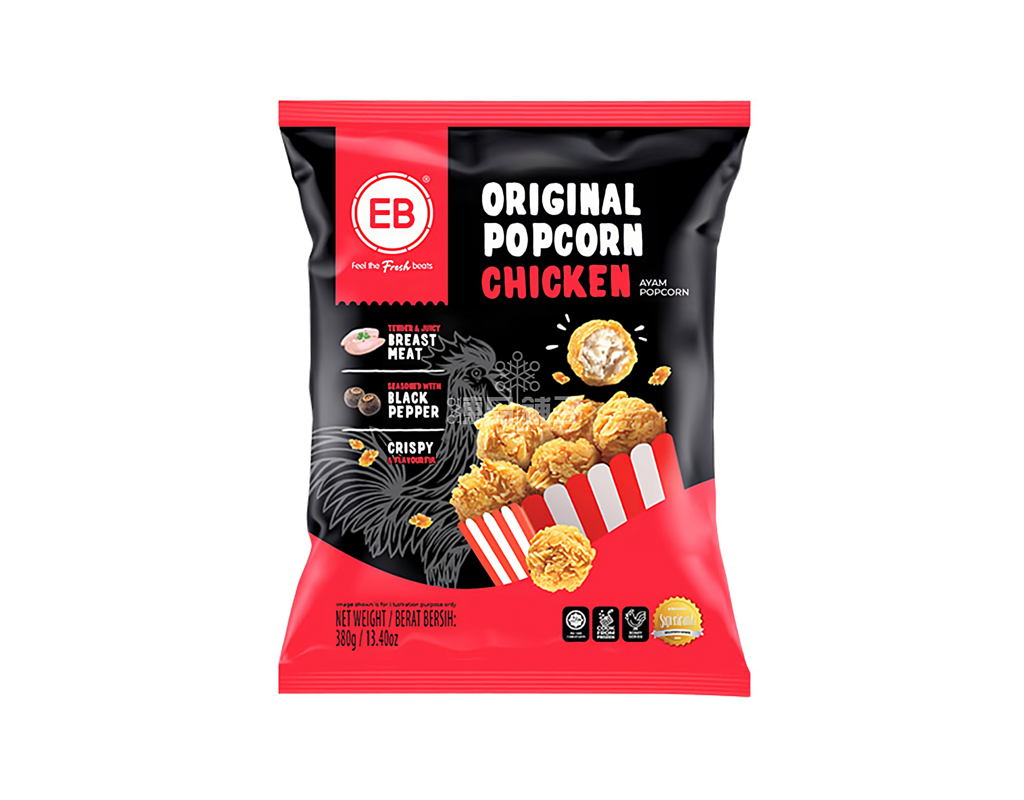 EB Popcorn Chicken Original, 380g - Tender & Juicy