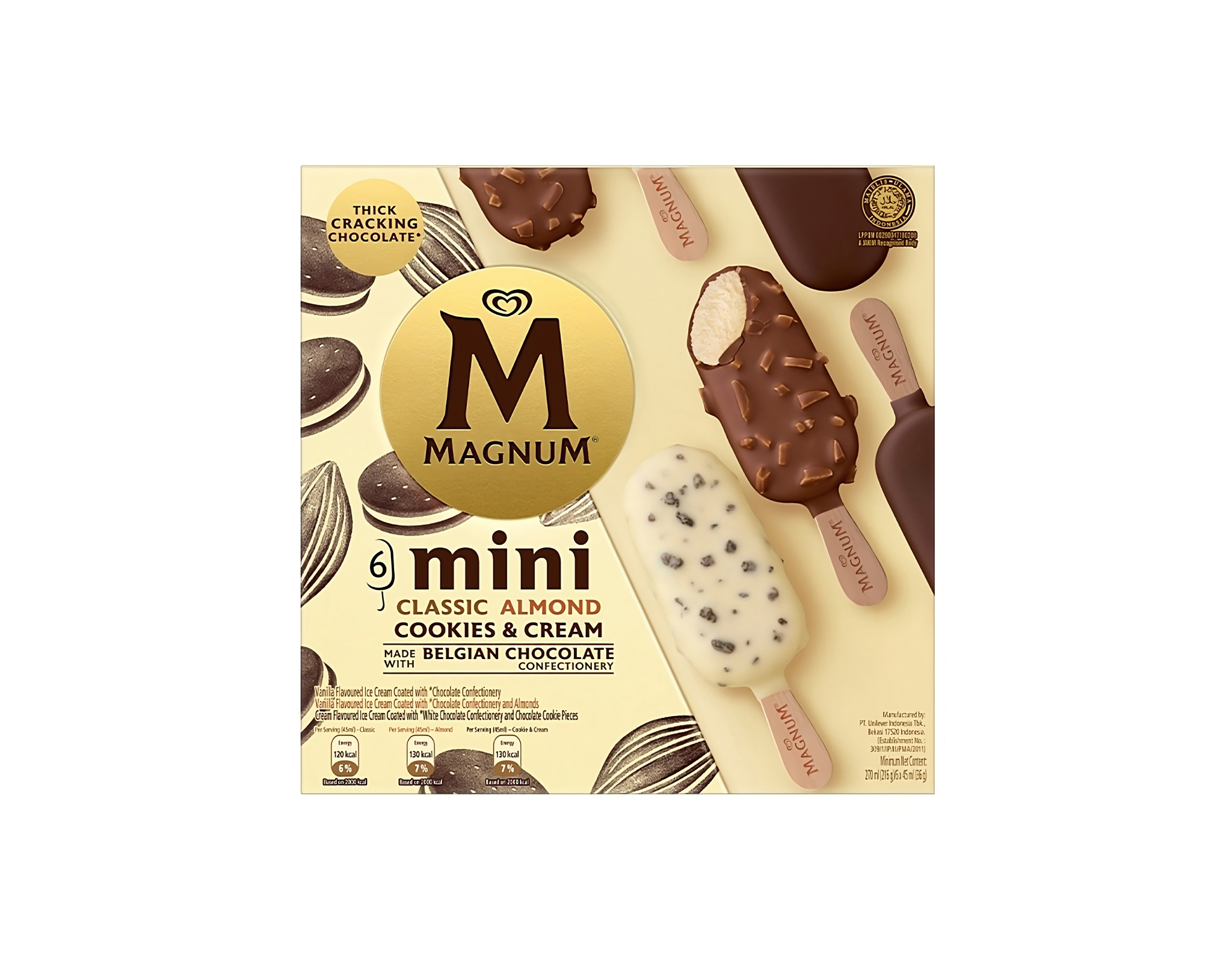Wall's Magnum Mini Classic Almond Cookies & Cream | myaeon2go