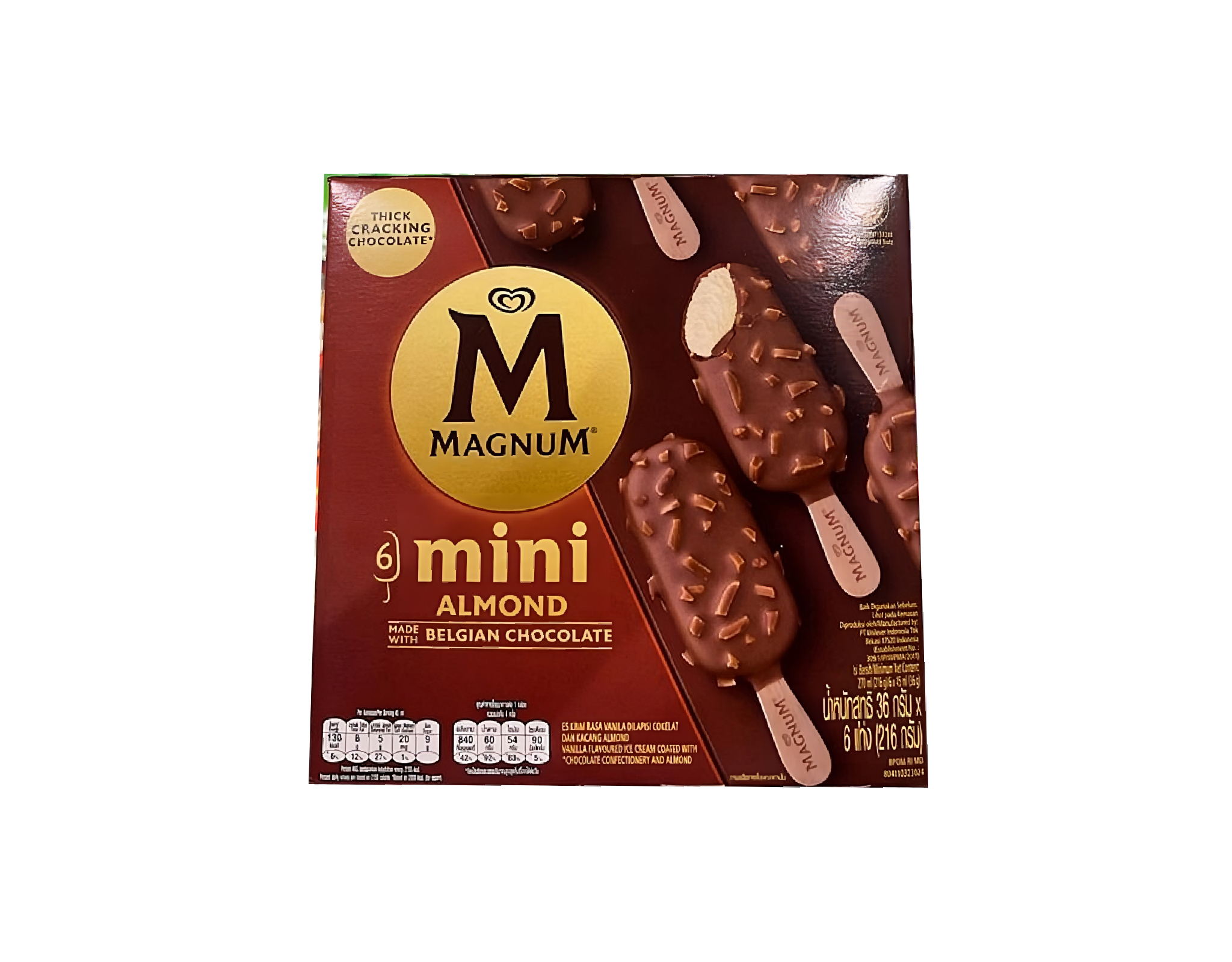 Wall's Magnum Mini Almond, 6 x 45 ml - Almond Delight