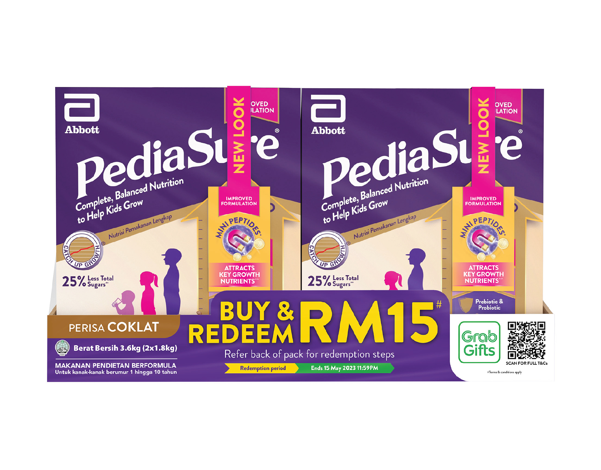 Pediasure Peptigro Chocolate FOC Grab Gift Voucher | myaeon2go