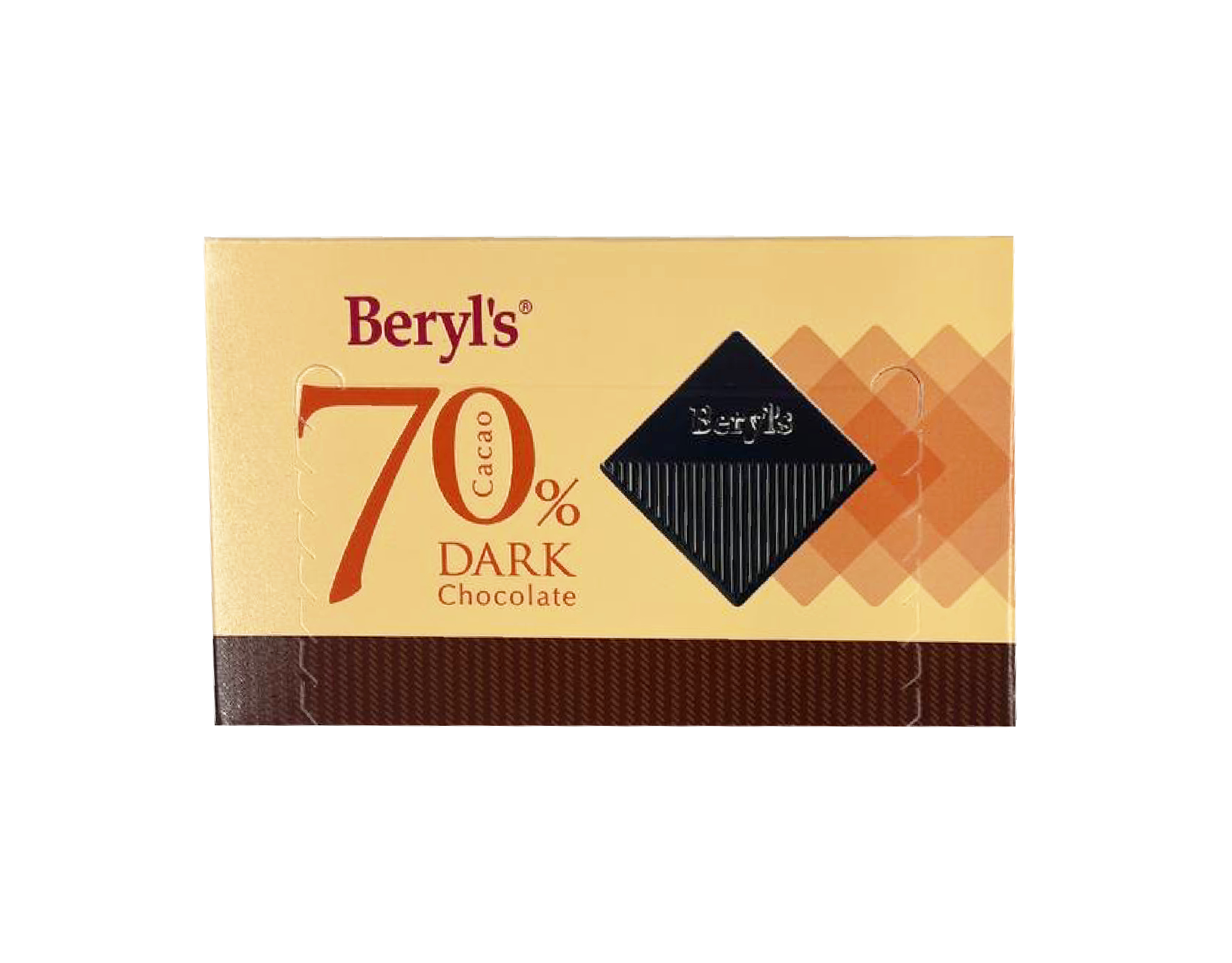 Beryl's 70% Cacao Dark Chocolate, 60g - Rich Flavor