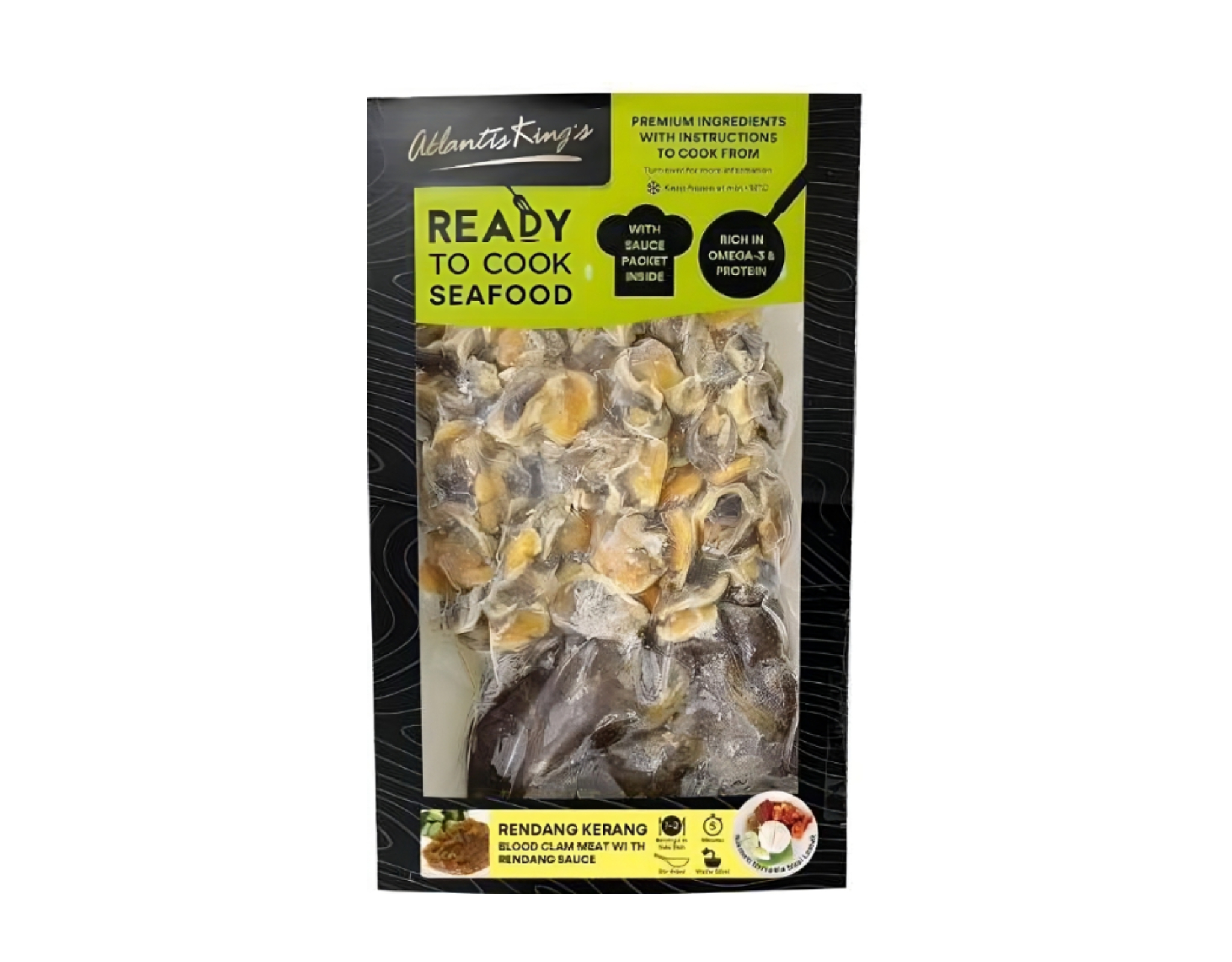 Atlantis King Ready To Cook Frozen Boiled Isi Kerang With Rendang Sauce ...