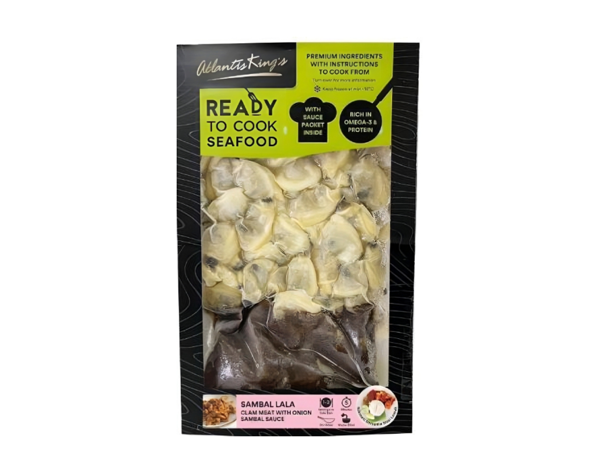 Atlantis King Ready To Cook Frozen Boiled Lala Meat With Onion Sambal ...