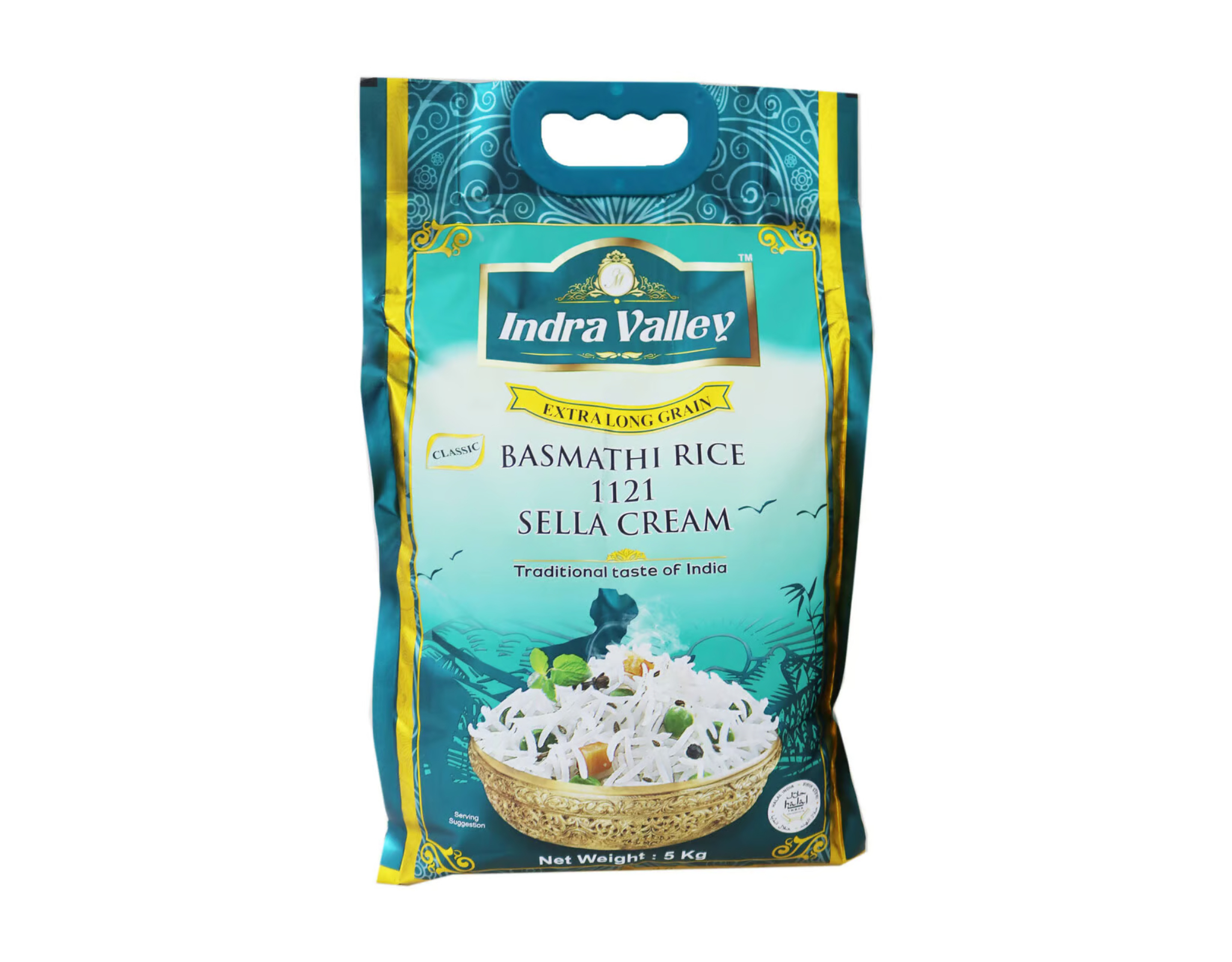 Indra Valley Pusa 1121 Sella Cream Basmathi Rice | myaeon2go