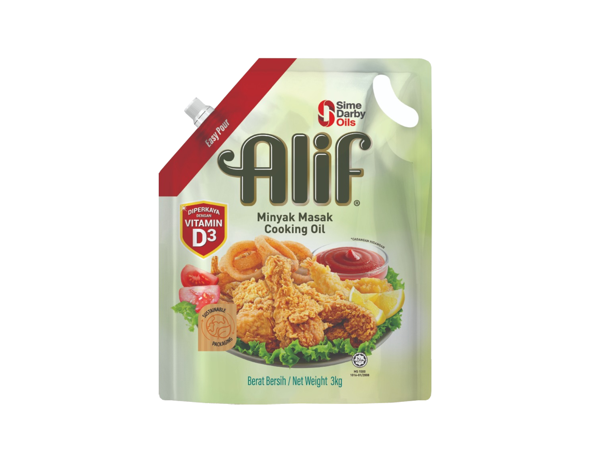 Alif Cooking Oil Ecopax, 3kg - Rich in Vitamin D3