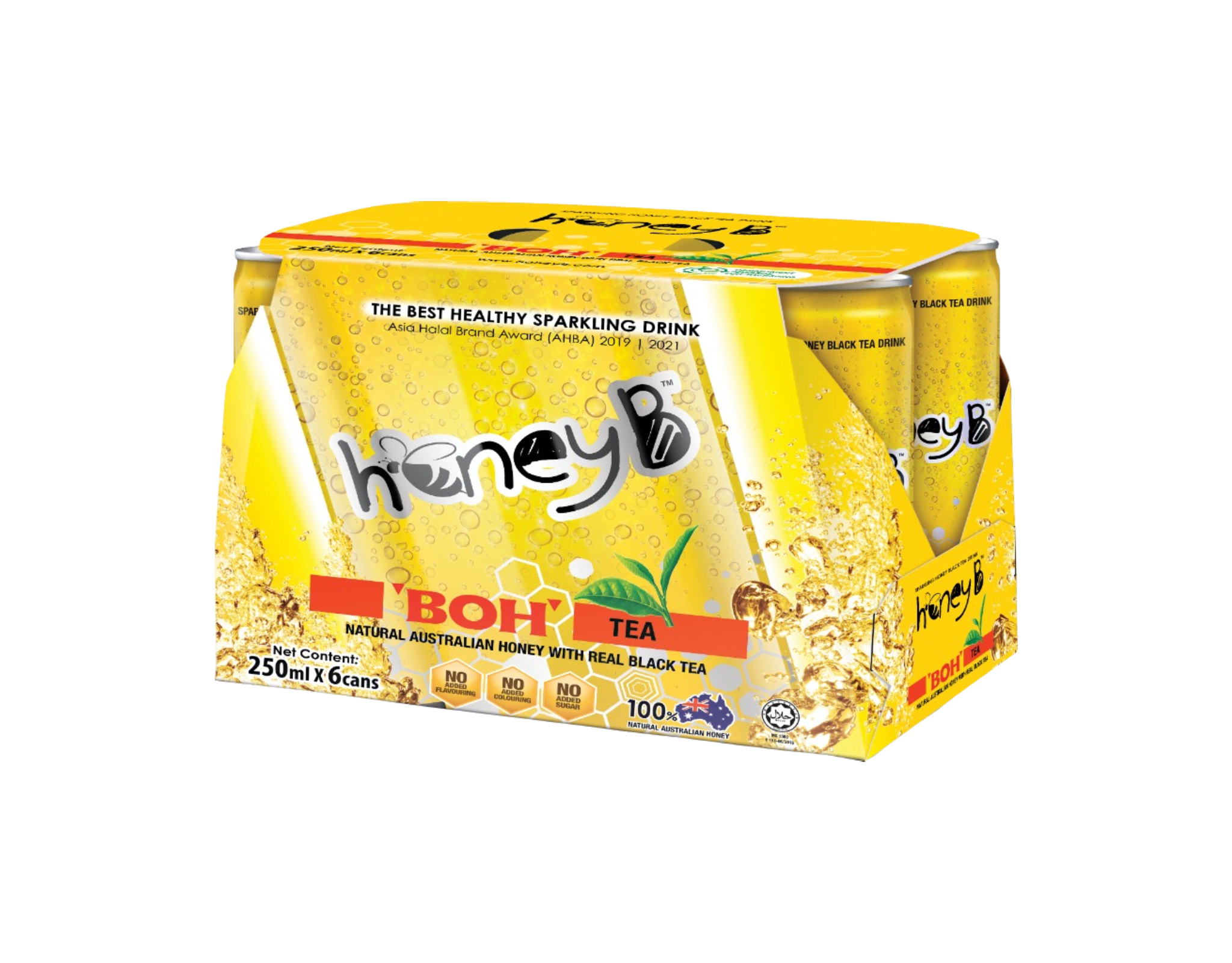 Honey B Sparkling Honey Black Tea Drink | myaeon2go