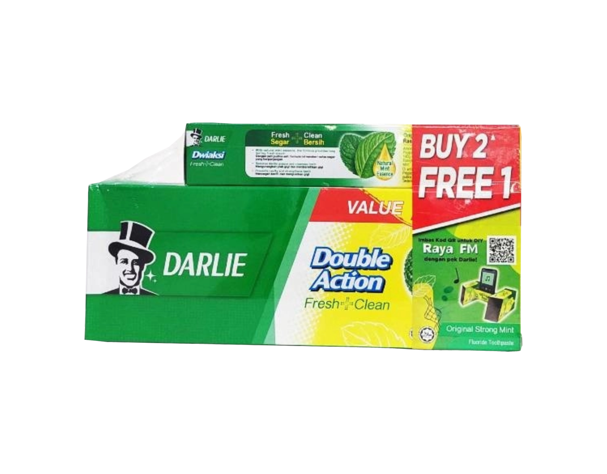 Darlie Double Action Original Strong Mint Toothpaste FOC Darlie Double ...