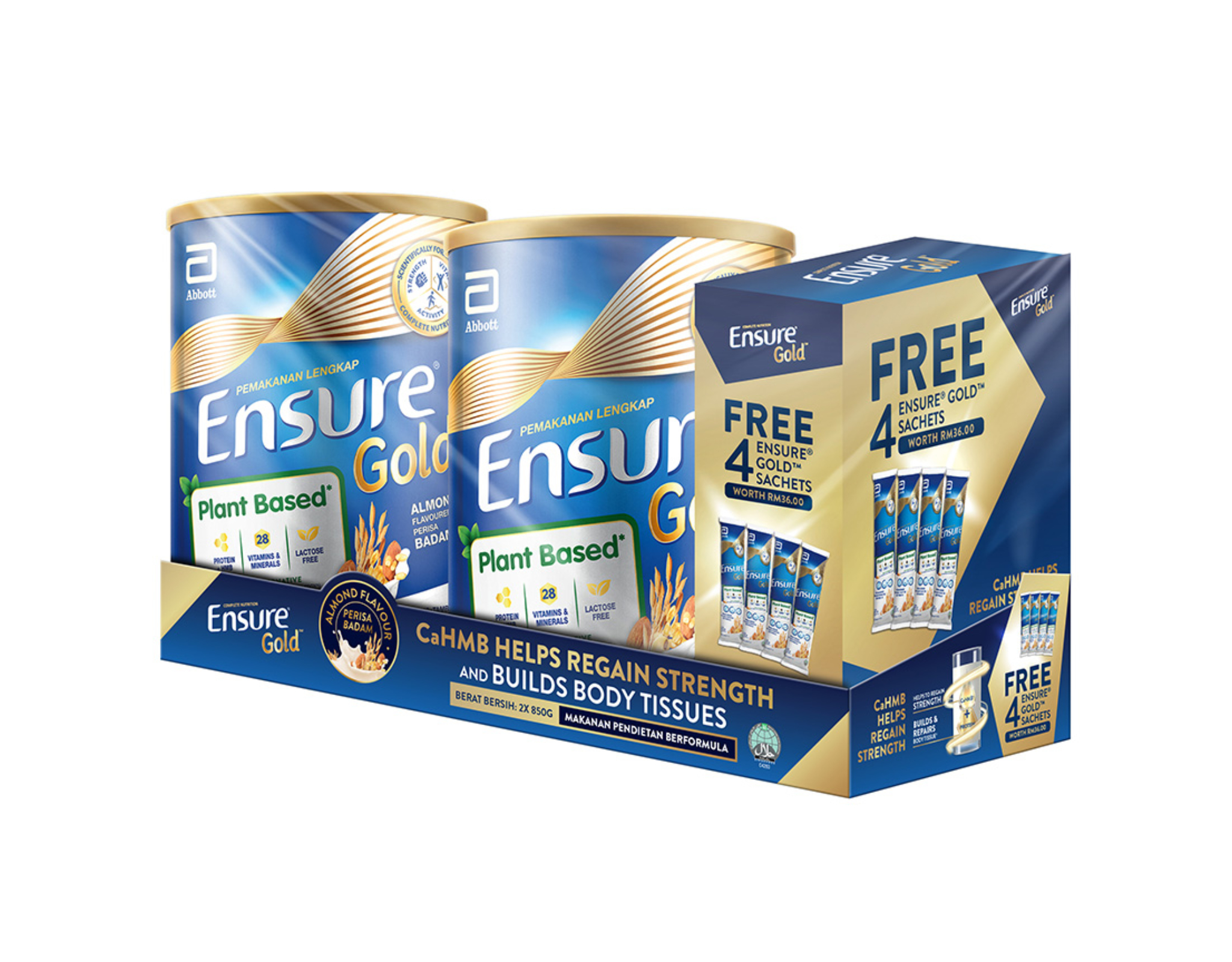 Ensure Plant Based FOC 2 Sachet Plant Based Almond | myaeon2go