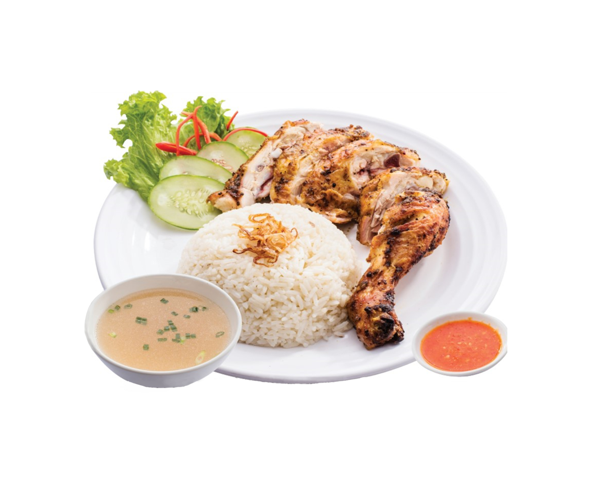 Farm's Essence Spicy Roasted Chicken Drumstick Rice | myaeon2go