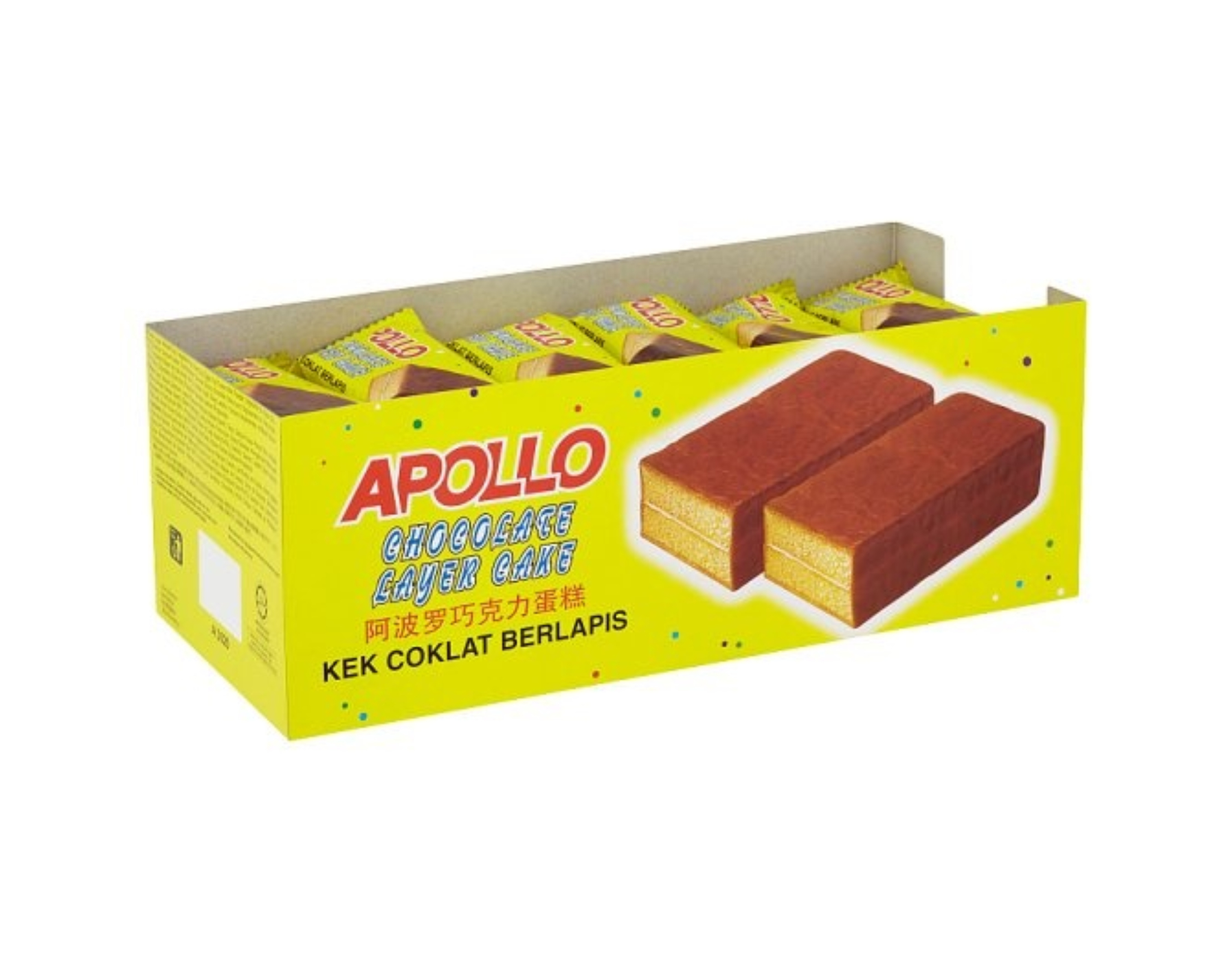 Apollo Chocolate Layer Cake, 24 x 16 g - Delicious Layers