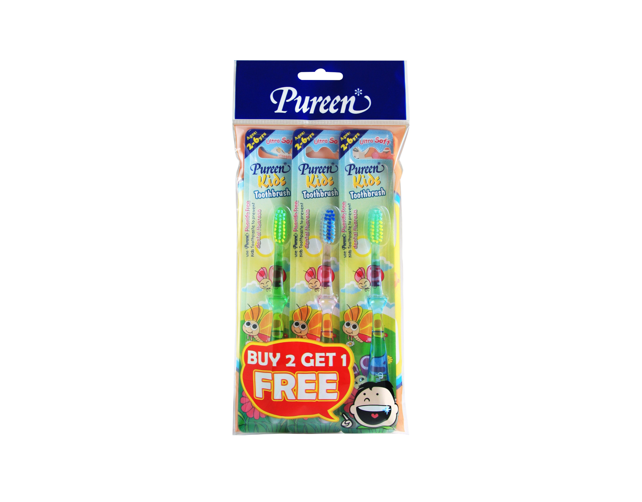 Pureen Kids Toothbrush (2-6 Years) | myaeon2go