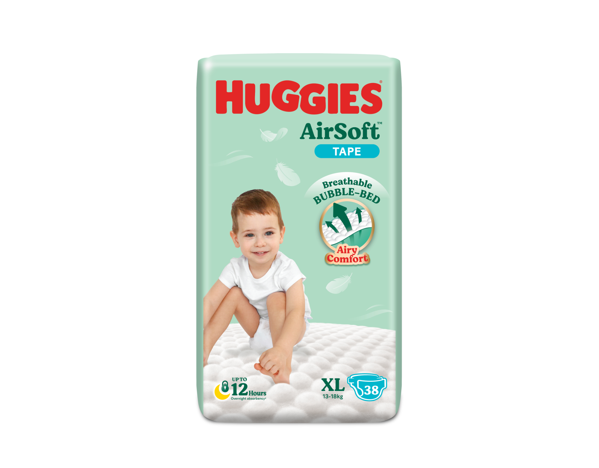 Huggies Super Jumbo XL38 - 12-hour Absorbency