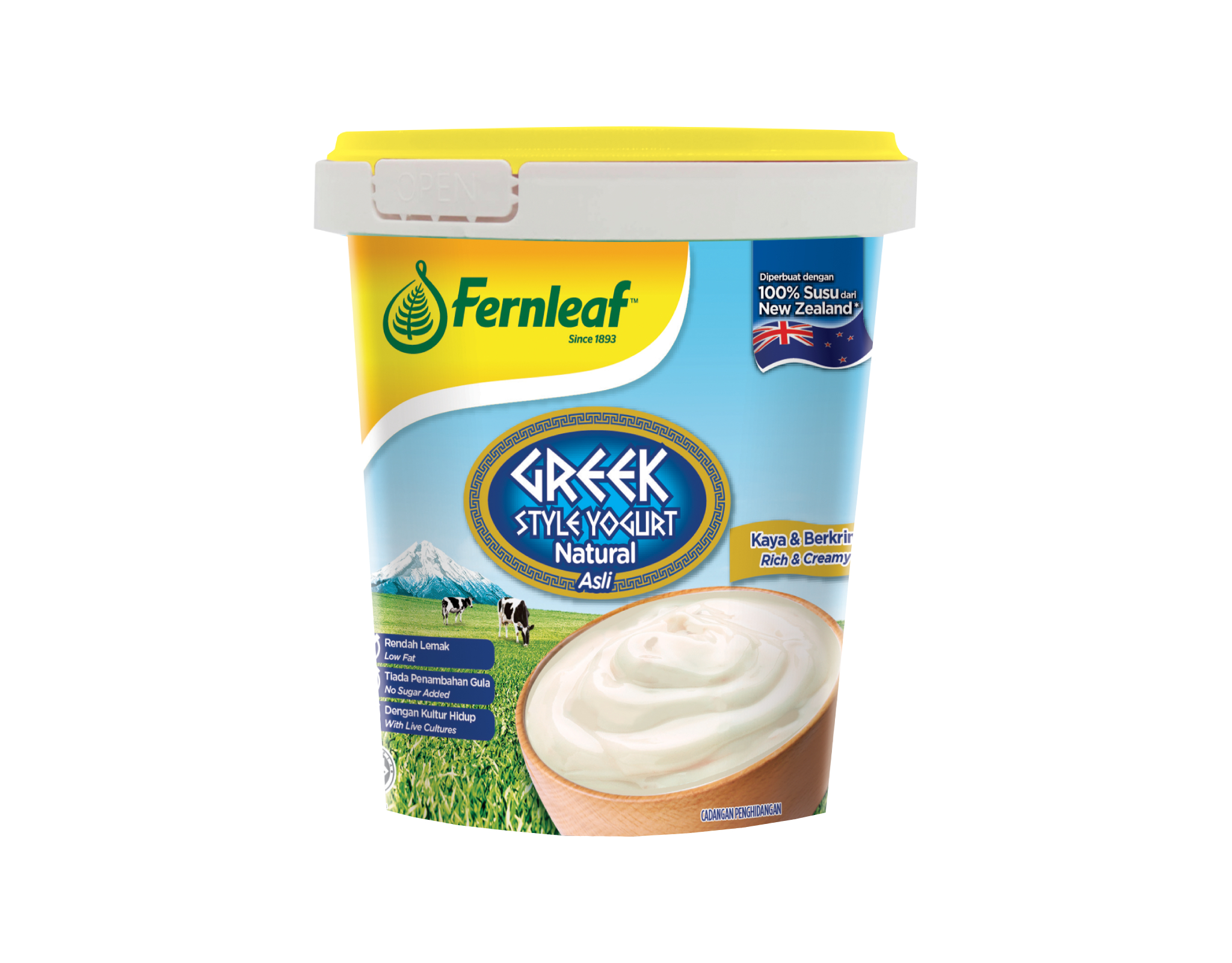 Fernleaf Greek Yogurt Natural, 450 g - Rich & Creamy