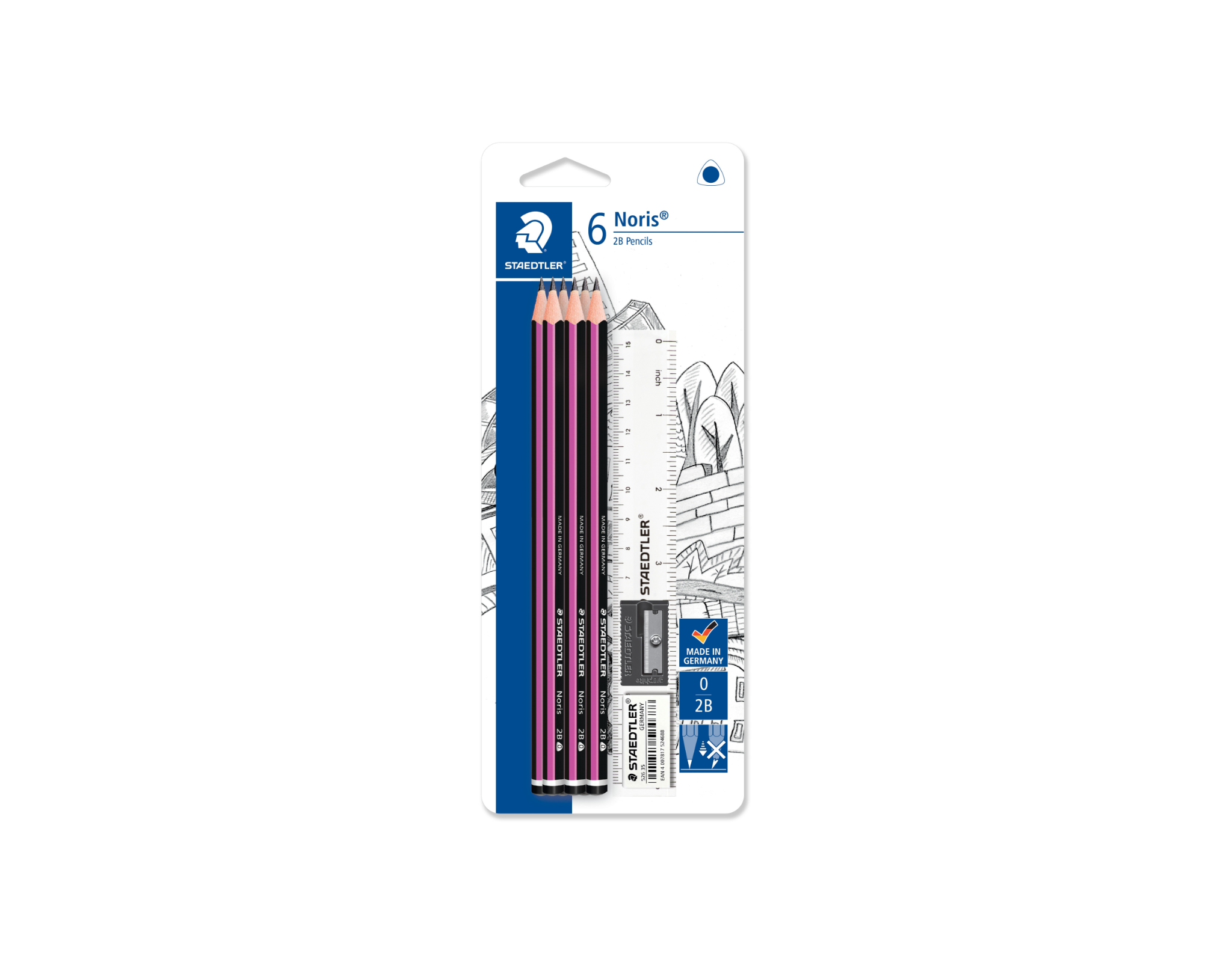 Staedtler Noris Triangular 2B Pencil Set - Pink (118 SBK-2 MY) | myaeon2go