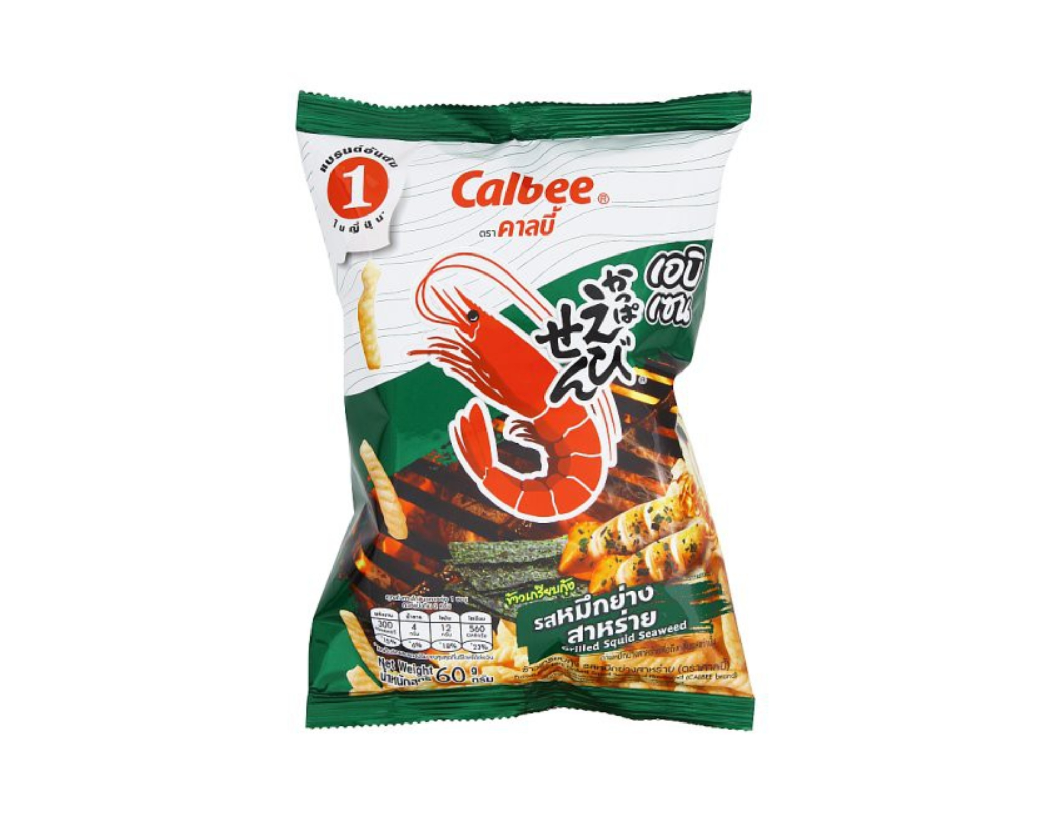 Calbee Prawn Cracker Grilled Squid Seaweed Flavour | myaeon2go