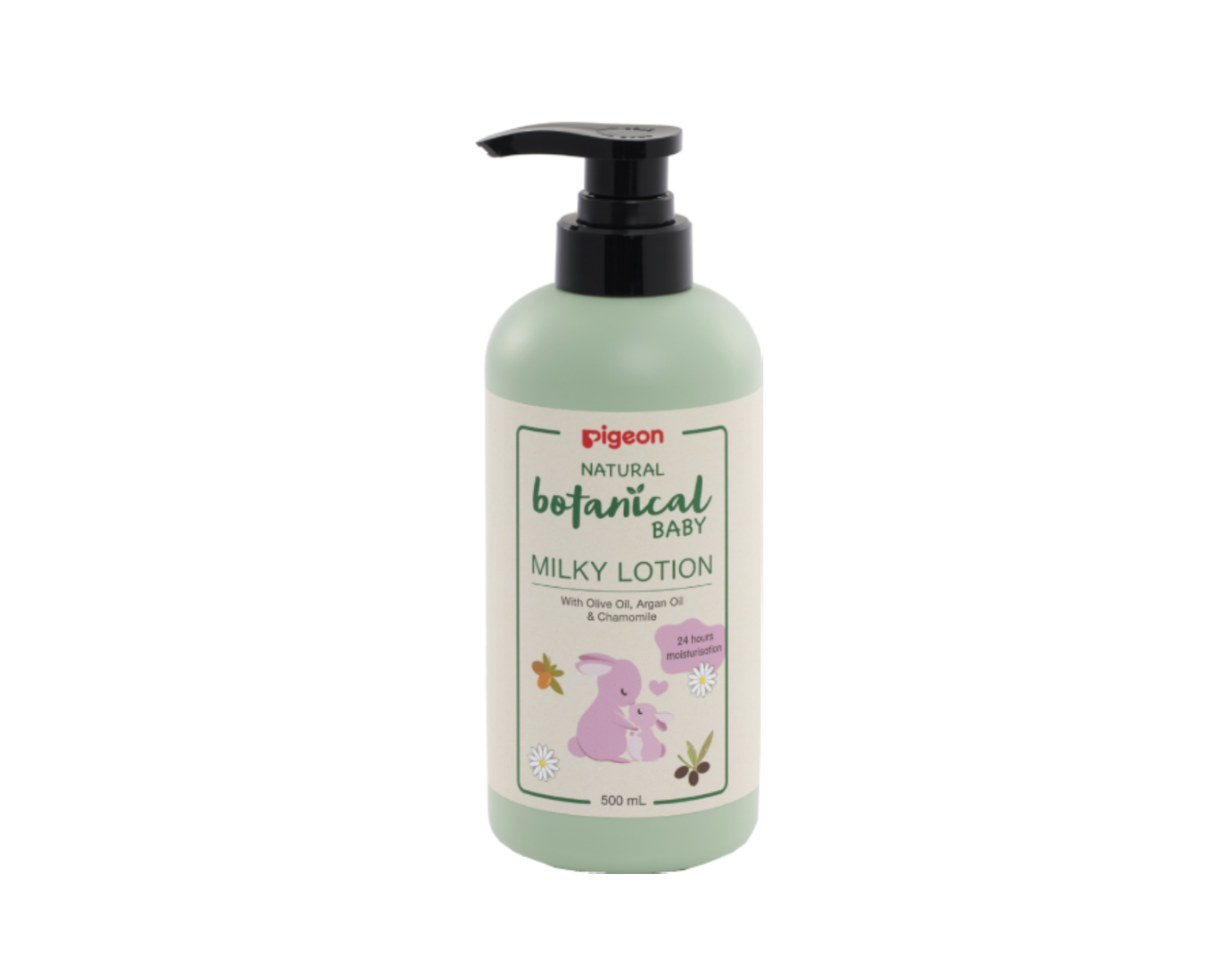Pigeon Baby Milky Lotion, 500ml - 24hr Moisturization