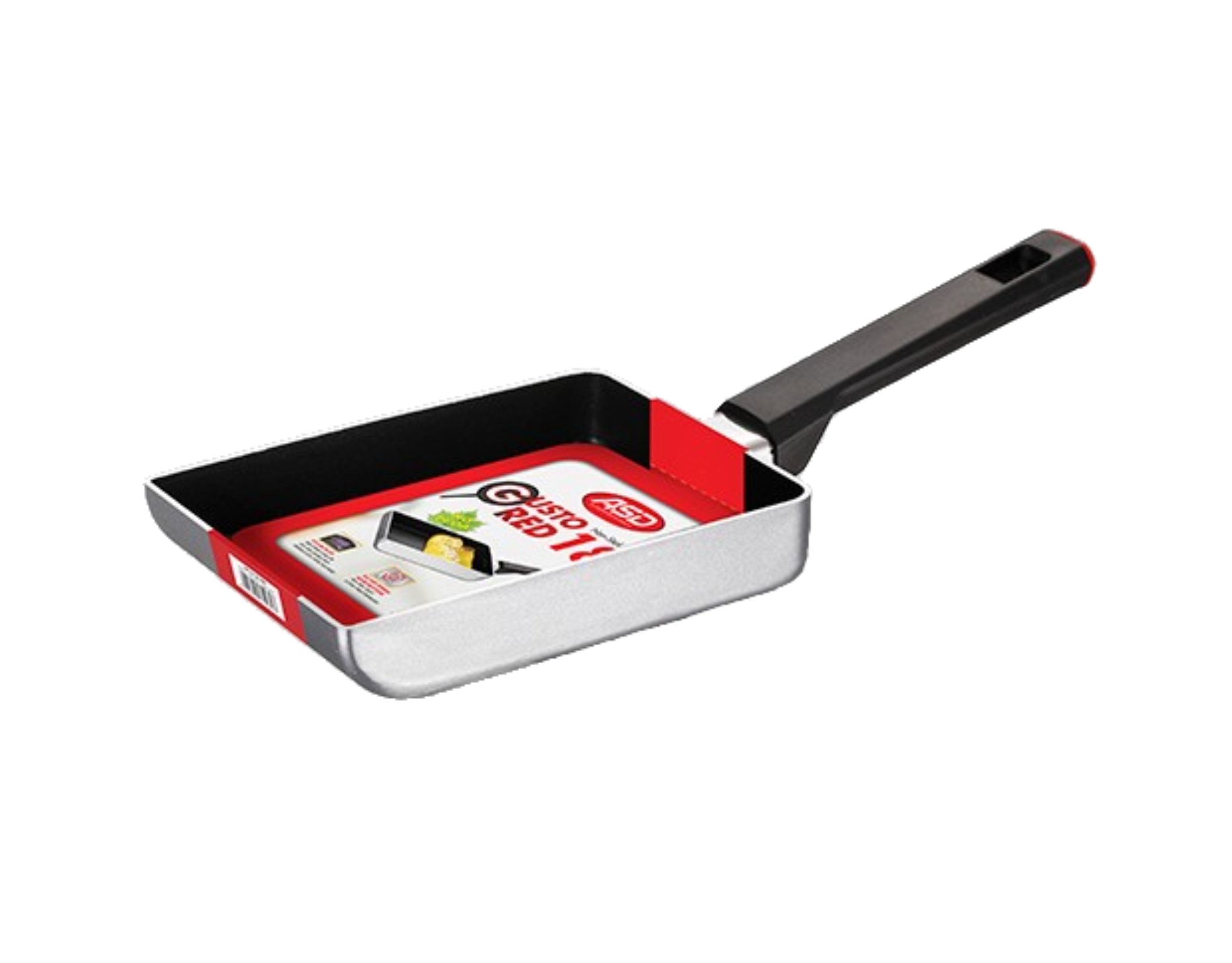 ASD Gusto Red Rectangular Egg Pan (HP1318-RD) | myaeon2go
