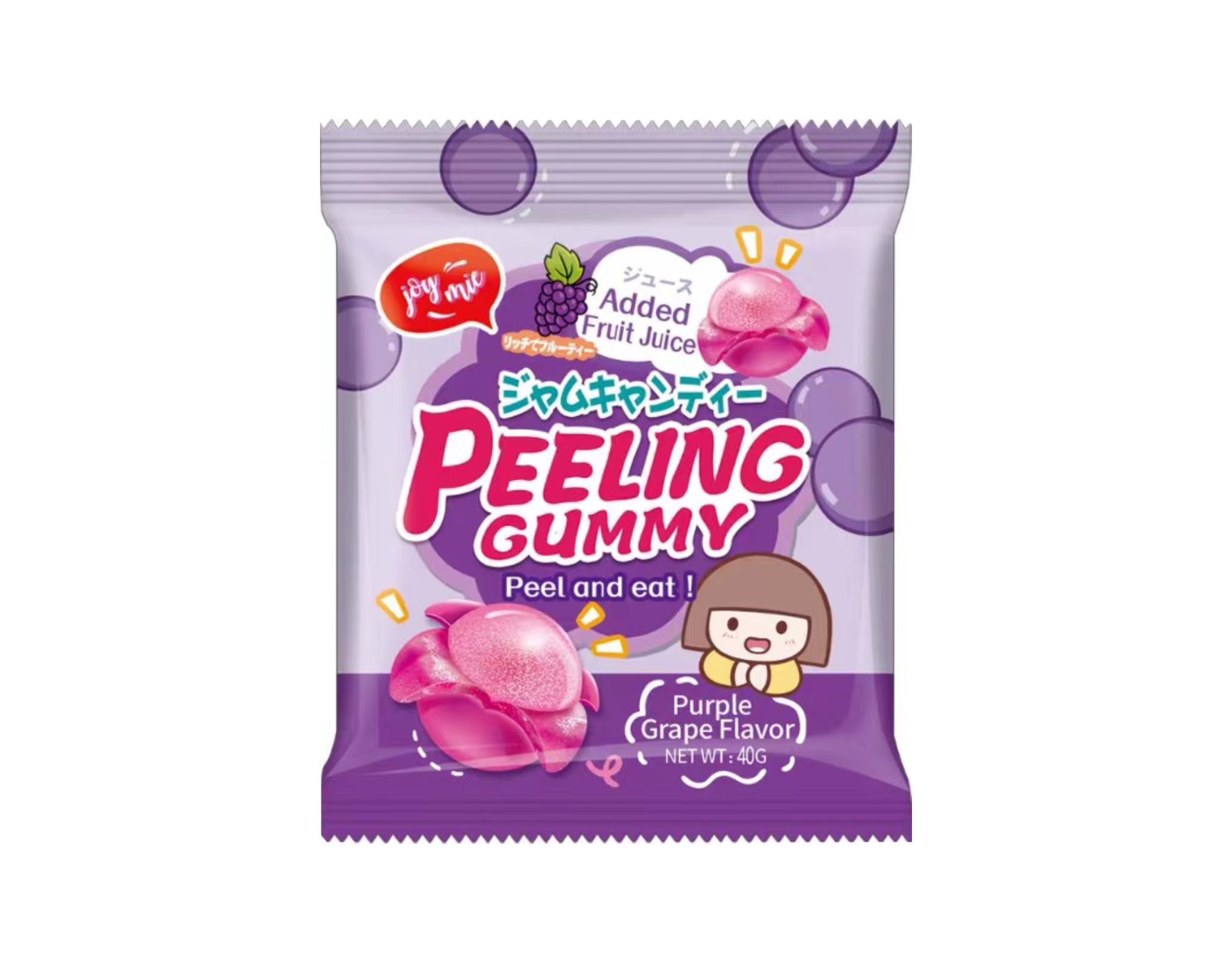 Joymie Peeling Gummy Purple Grape | myaeon2go