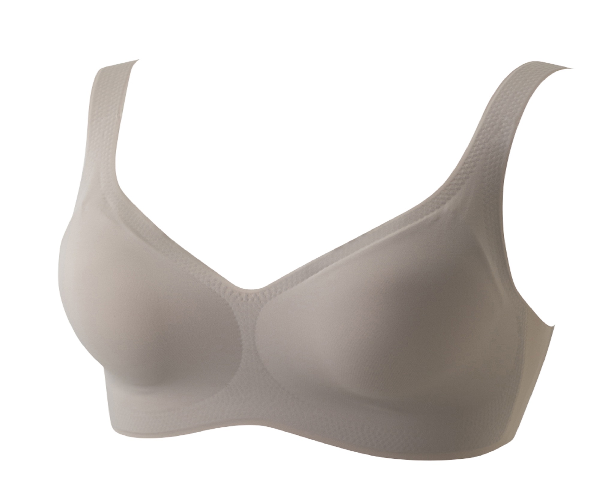 Inner Casual Ladies Seamless Half Top Bra Dark Beige | myaeon2go