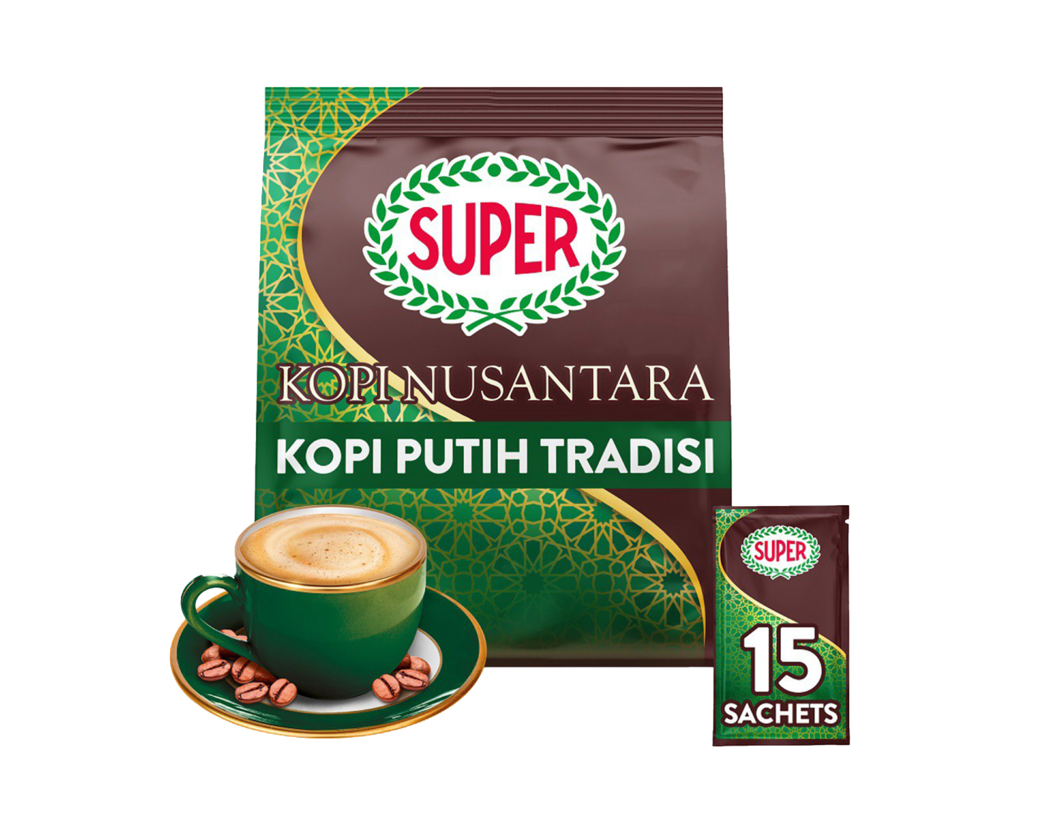 Super Kopi Nusantara Kopi Putih Tradisi 3 Dalam 1 | myaeon2go