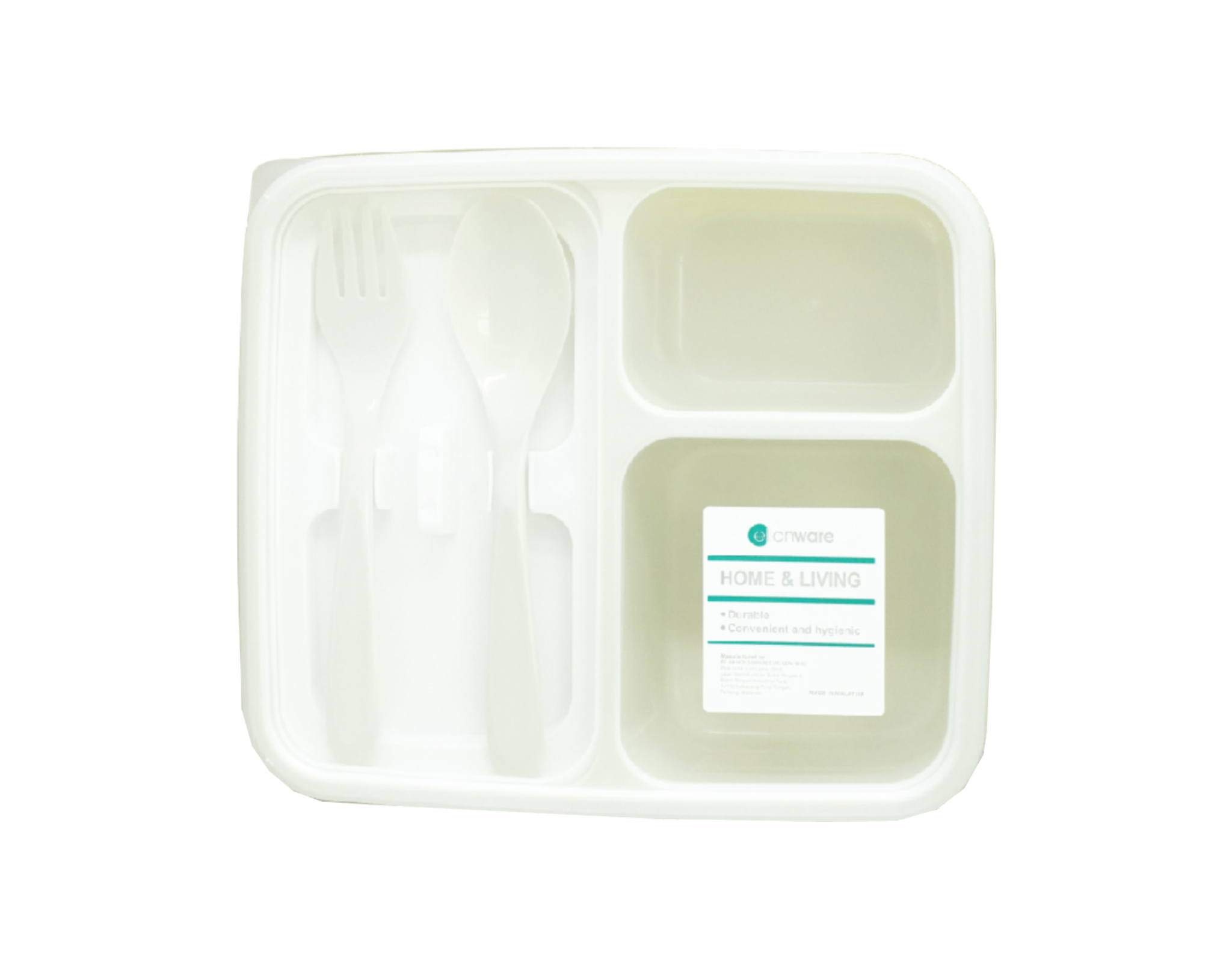 Elianware Bento Lunch Box With Fork & Spoon (E-1229) | myaeon2go