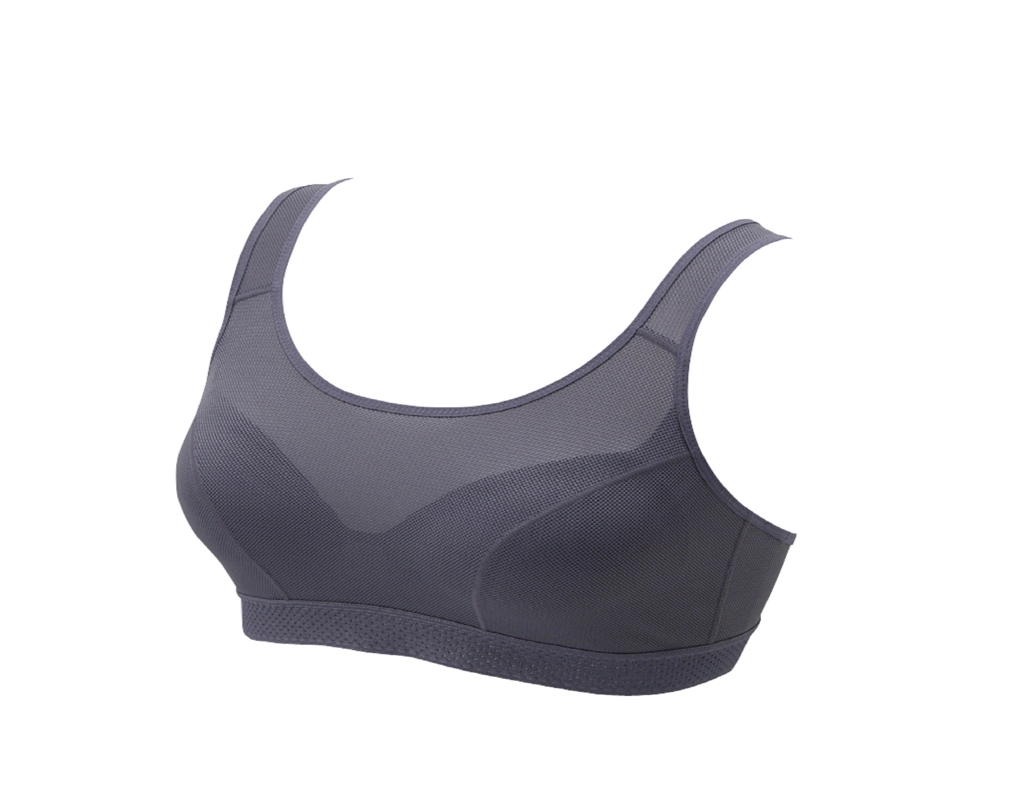 Inner Casual Activewear Ladies Dry Mesh Half Top Charcoal Grey | myaeon2go